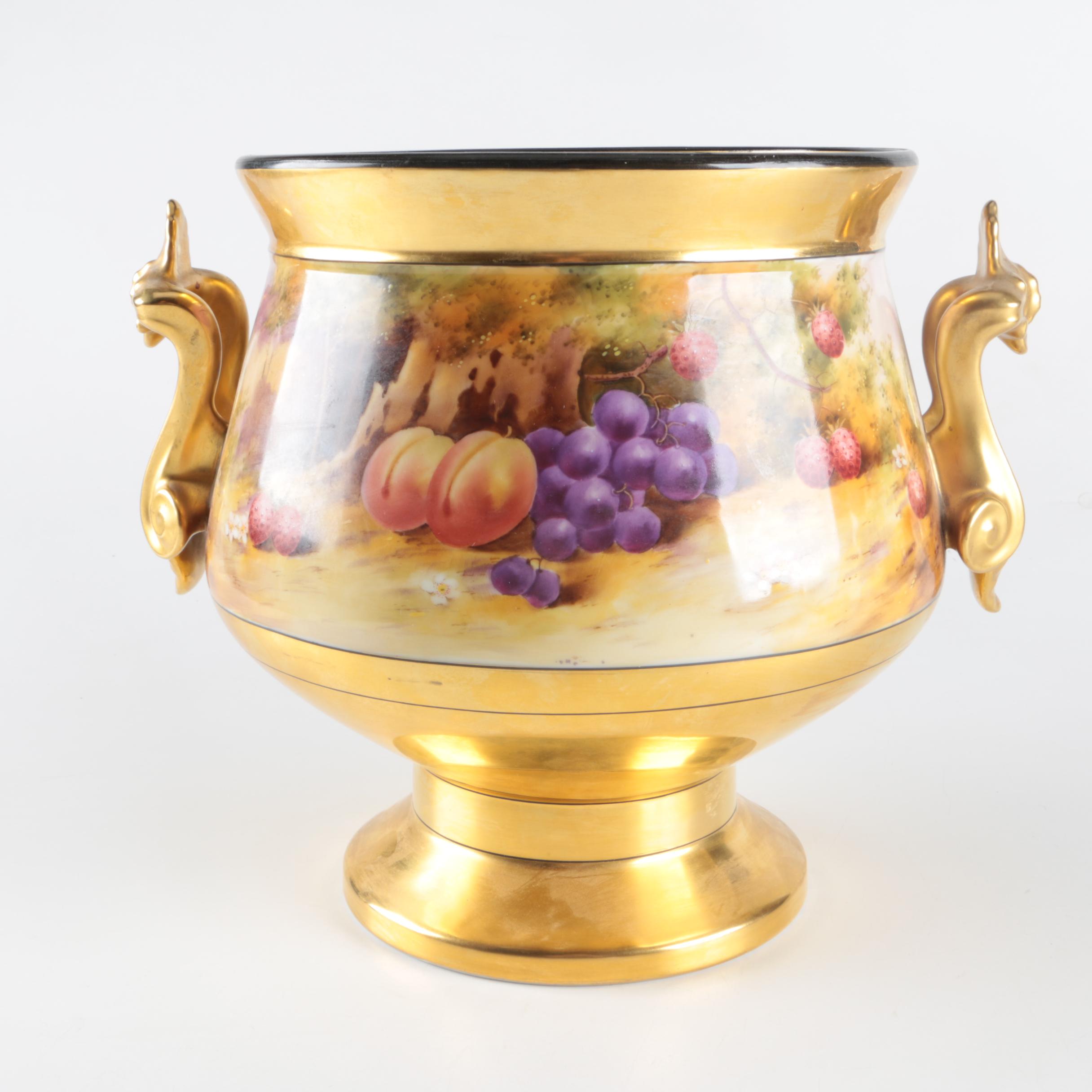 Pickard Signed J.Vokral Hand Painted Gold Encrusted Porcelain Punch ...