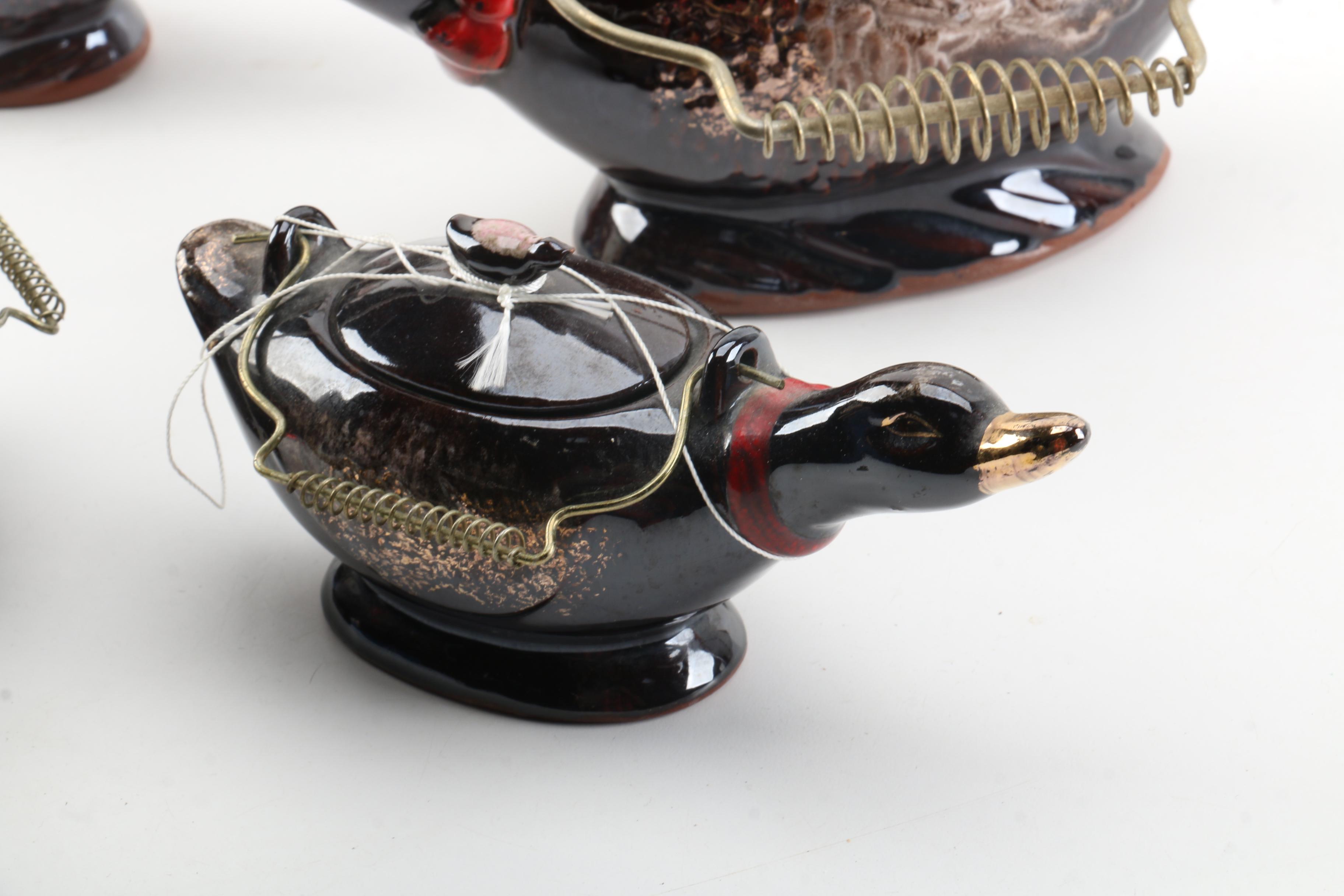 Vintage Japanese Ceramic Duck Tea Set | EBTH