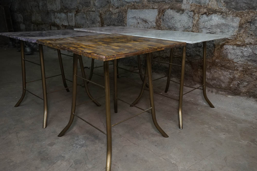 Four Stone Top Accent Tables | EBTH