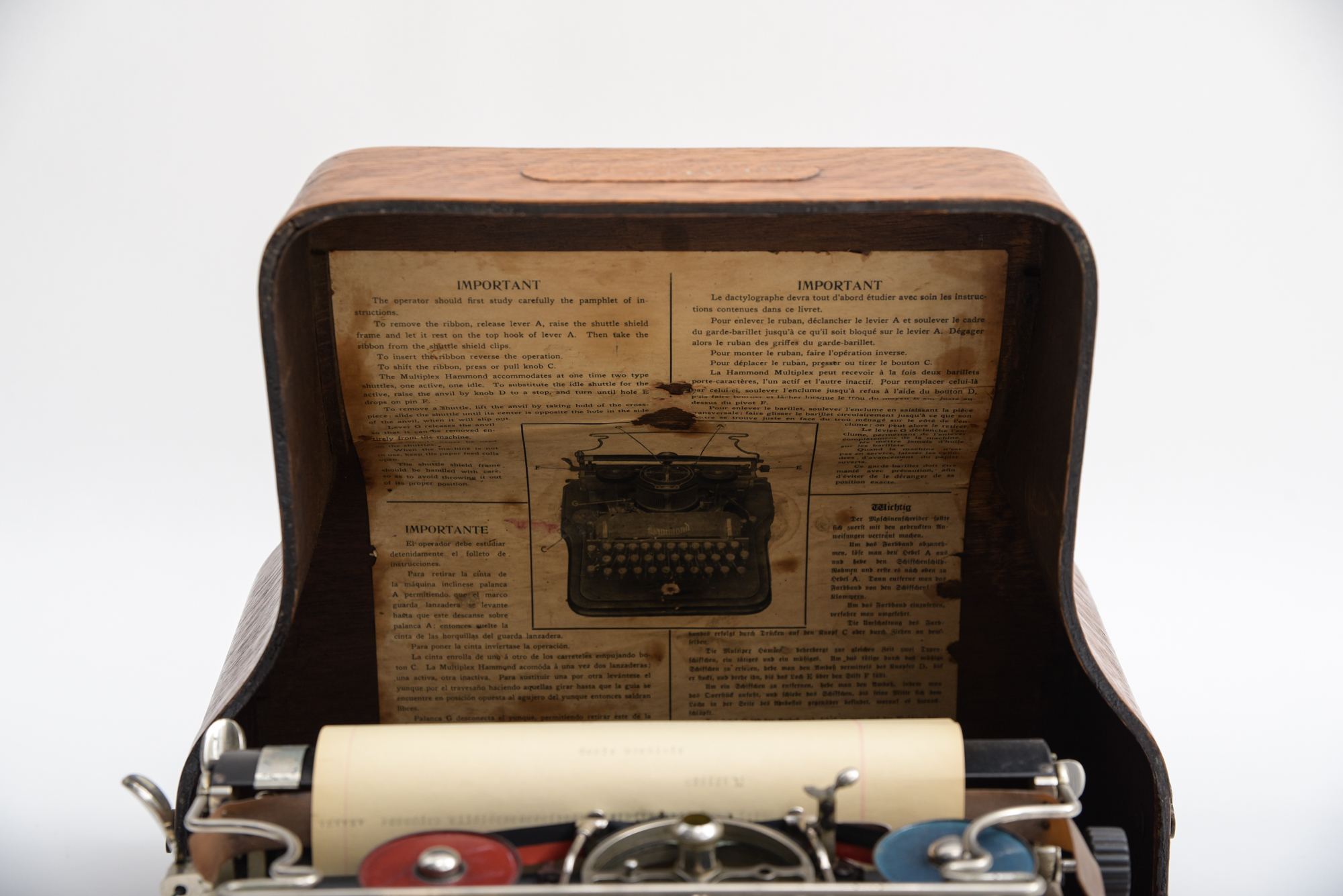 1910s Hammond Multiplex Typewriter with Interchangeable Type Shuttle ...