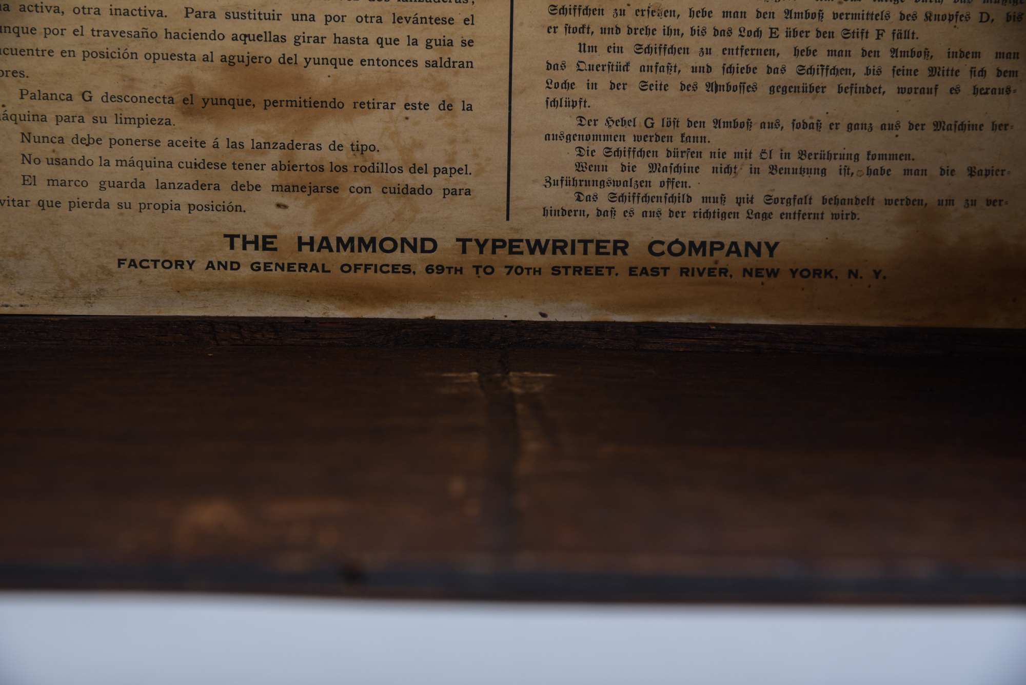 1910s Hammond Multiplex Typewriter with Interchangeable Type Shuttle ...