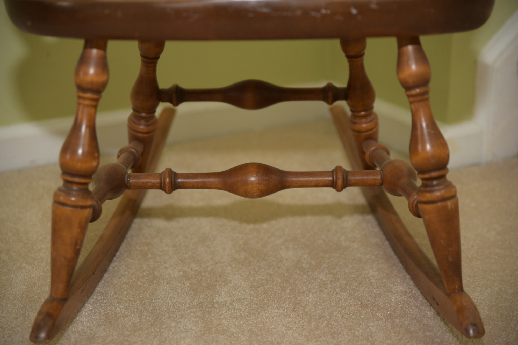 Maple Brace-Back Windsor Style Rocking Chair by Nichols and Stone | EBTH