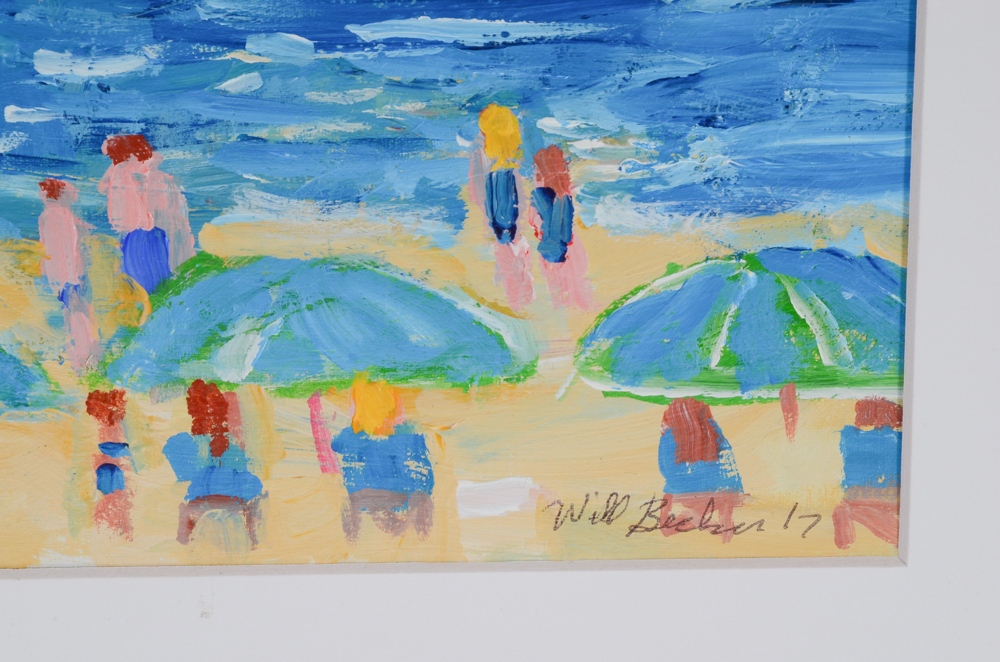 William Becker Acrylic Painting "A Day at the Beach is the Best Day of ...