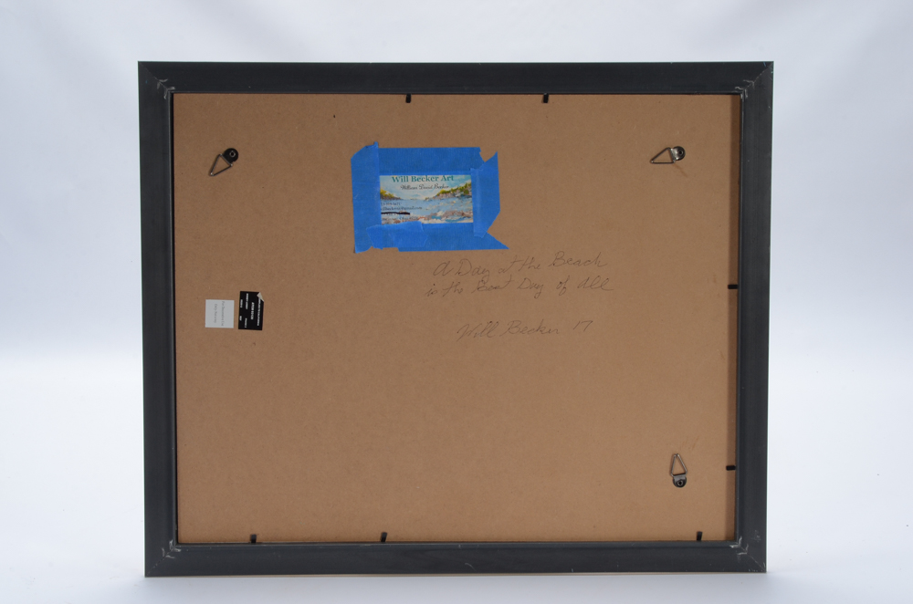 William Becker Acrylic Painting "A Day at the Beach is the Best Day of ...