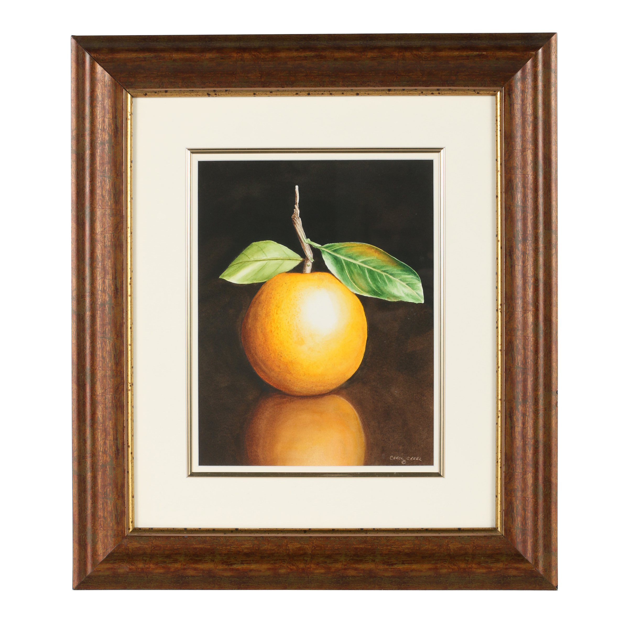 Carol Creel Watercolor Painting "Oranges" | EBTH