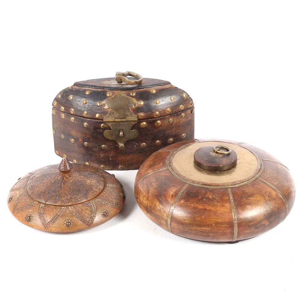 Moroccan Inspired Wooden Trinket Boxes | EBTH