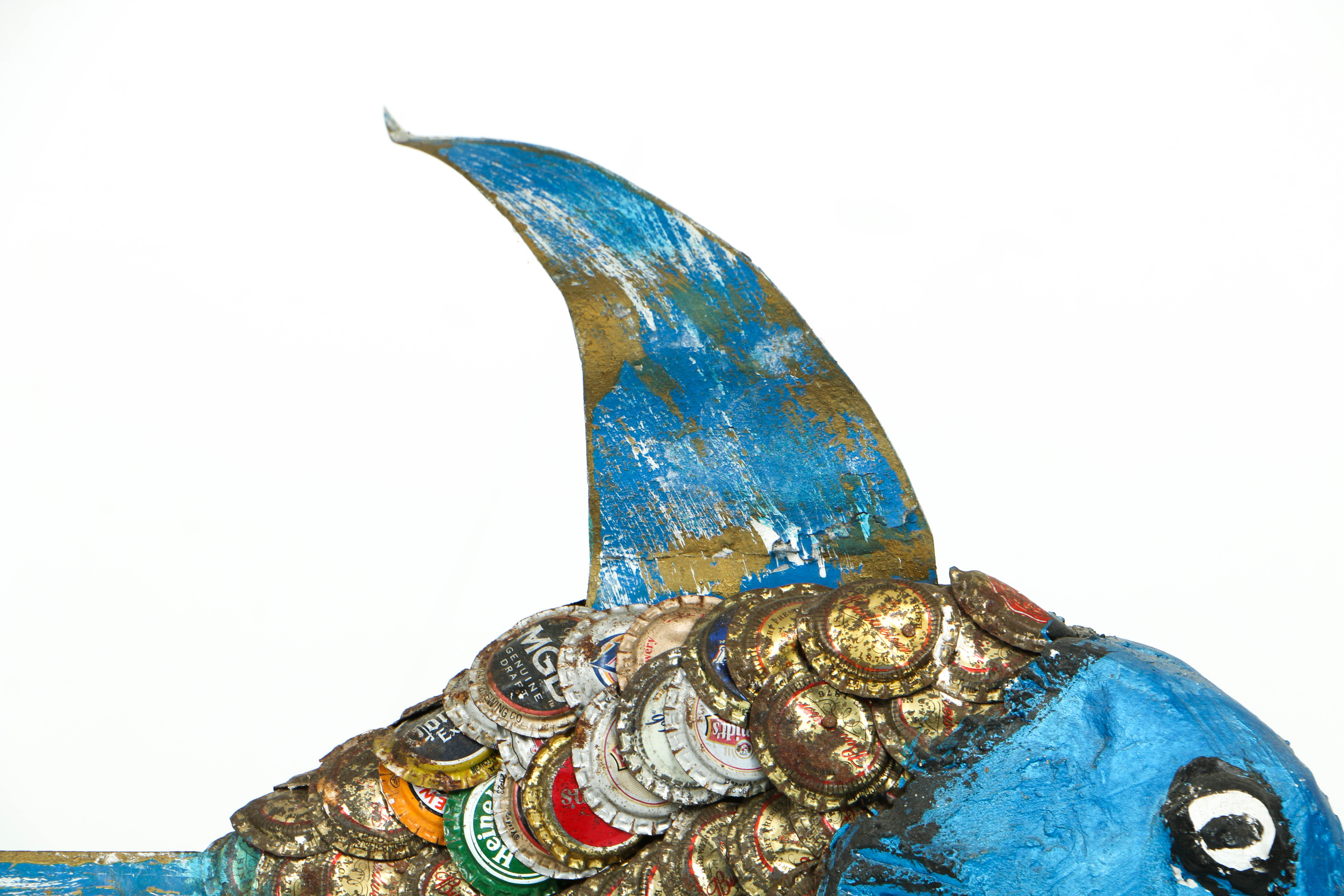 Gregory Warmack / "Mr. Imagination" Mixed Media Folk Art Sculpture of a ...