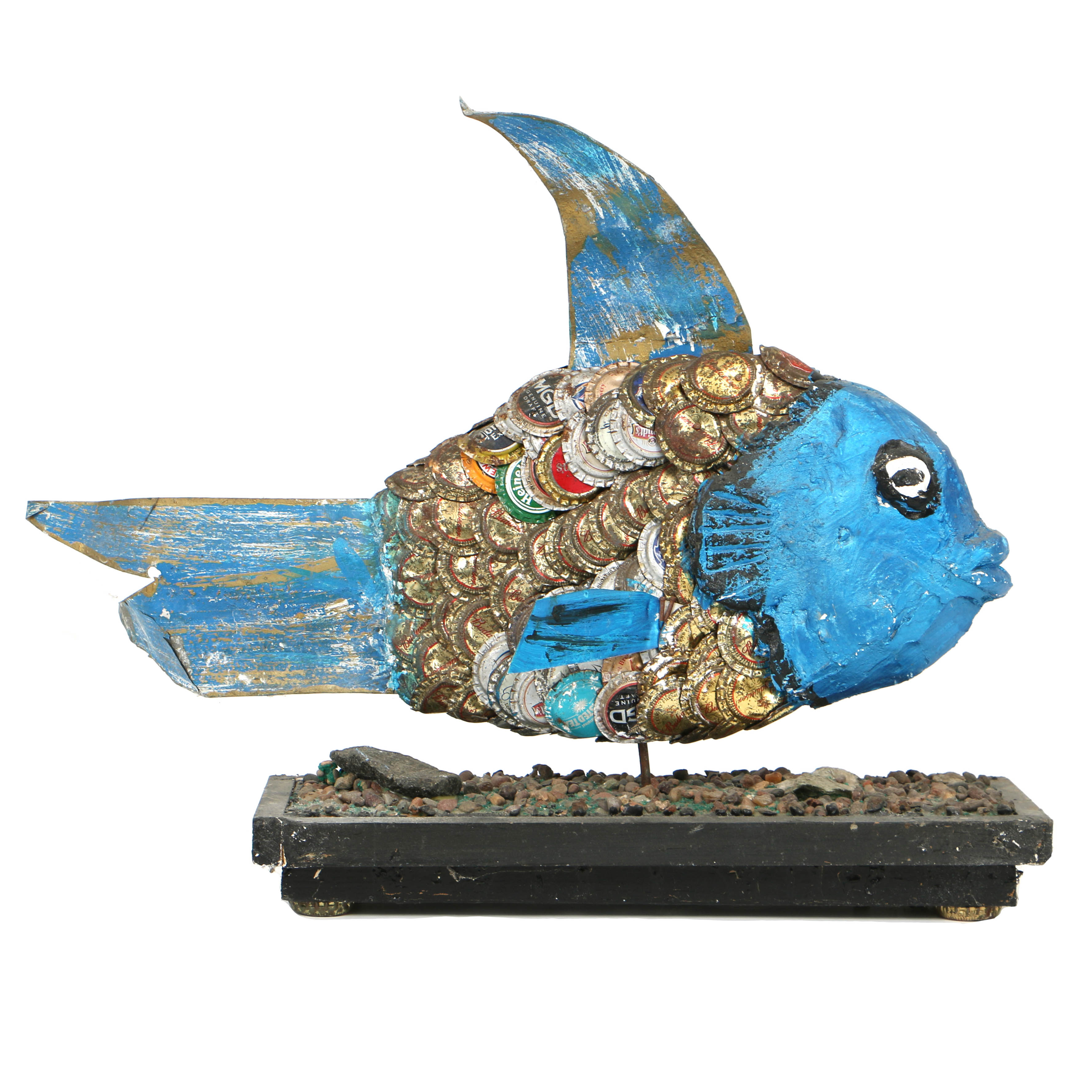 Gregory Warmack / "Mr. Imagination" Mixed Media Folk Art Sculpture of a ...