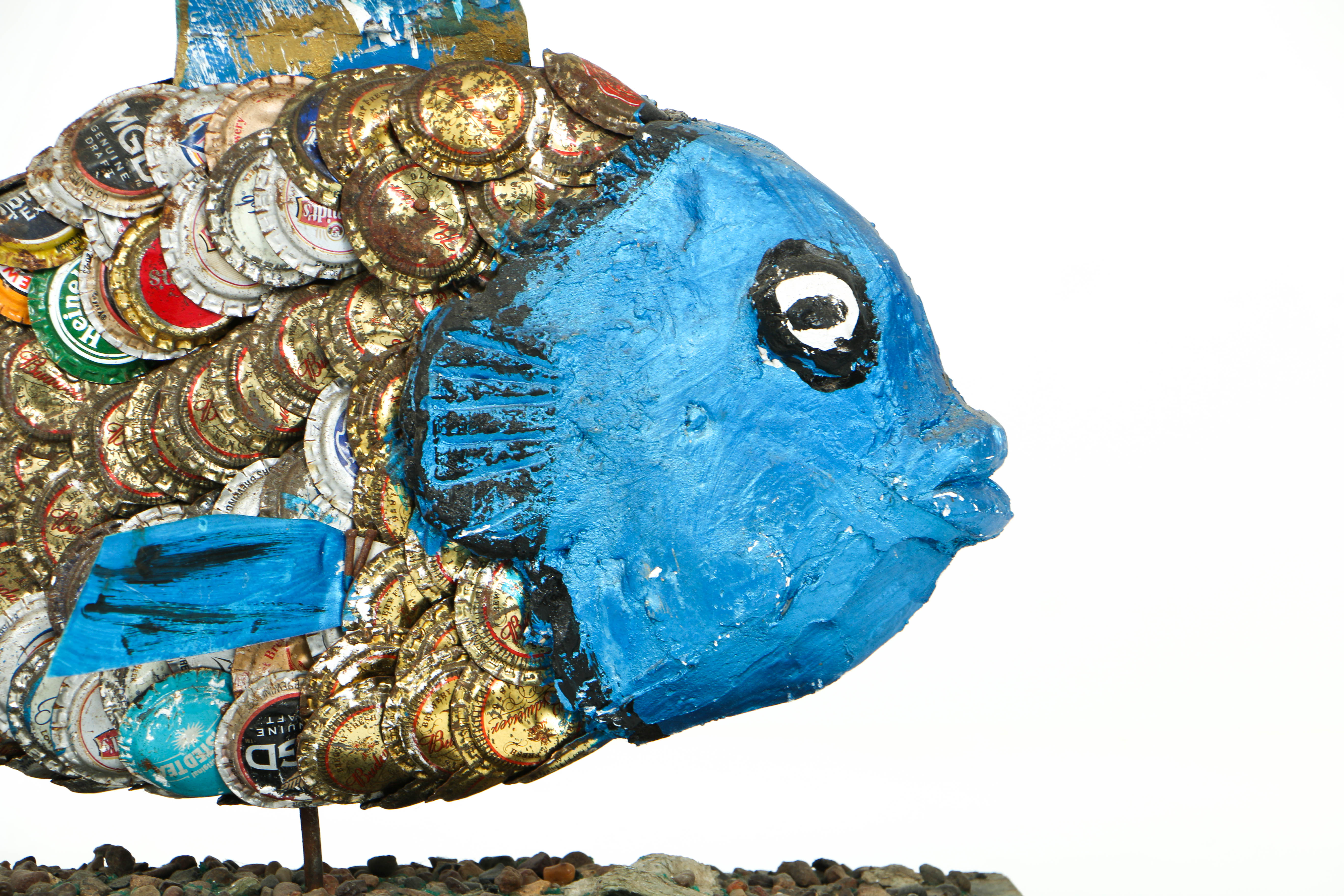 Gregory Warmack / "Mr. Imagination" Mixed Media Folk Art Sculpture of a ...