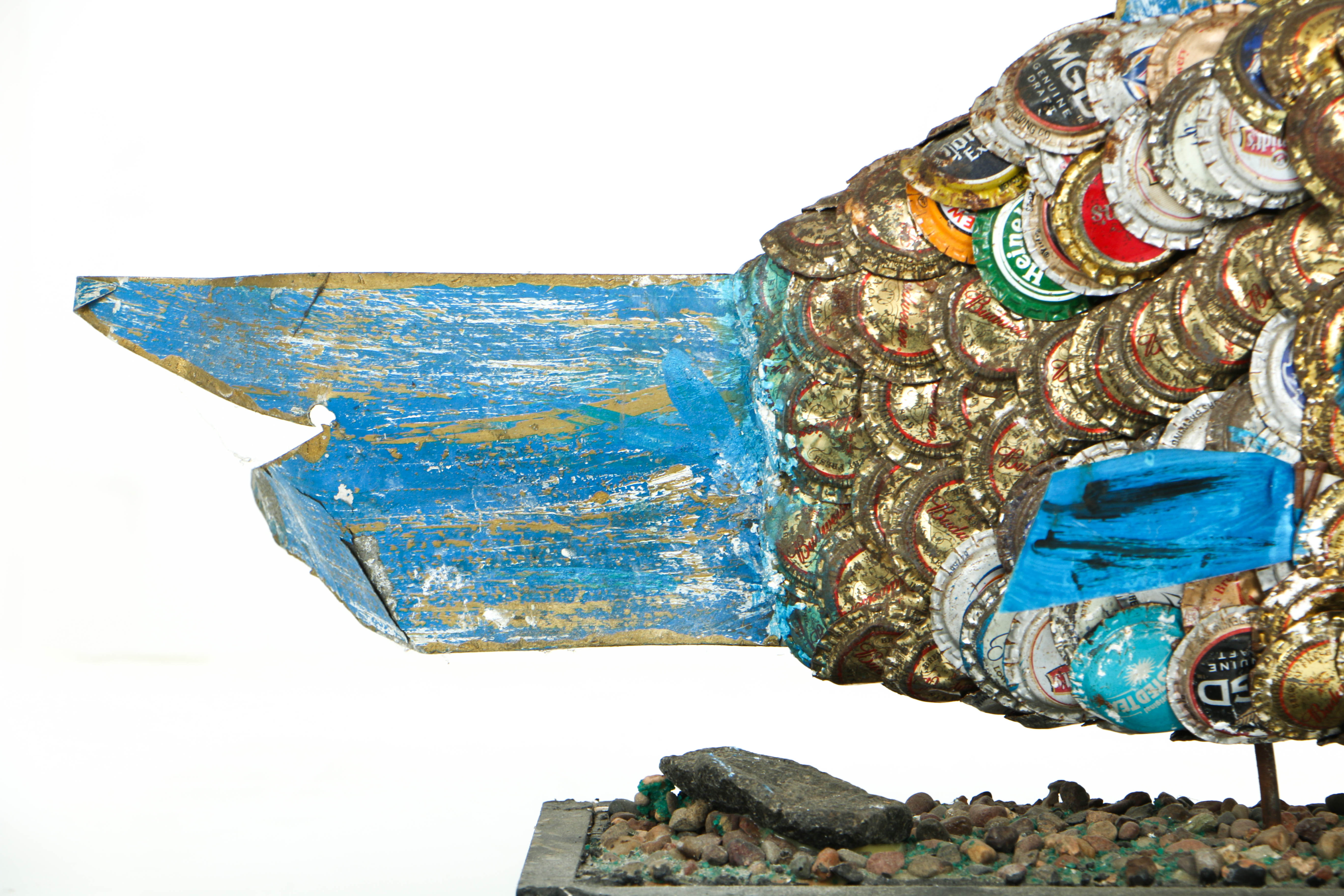 Gregory Warmack / "Mr. Imagination" Mixed Media Folk Art Sculpture of a ...