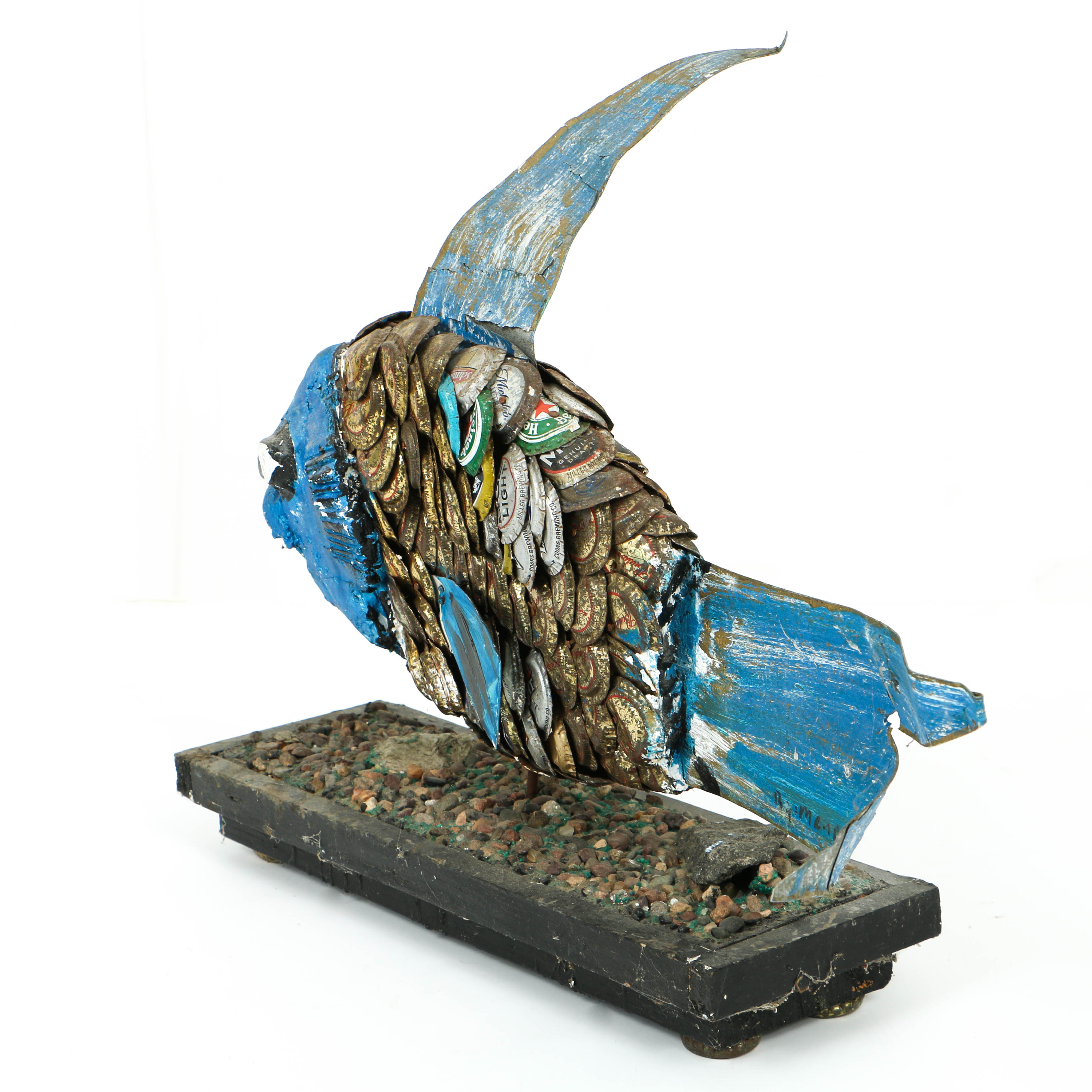 Gregory Warmack / "Mr. Imagination" Mixed Media Folk Art Sculpture of a ...