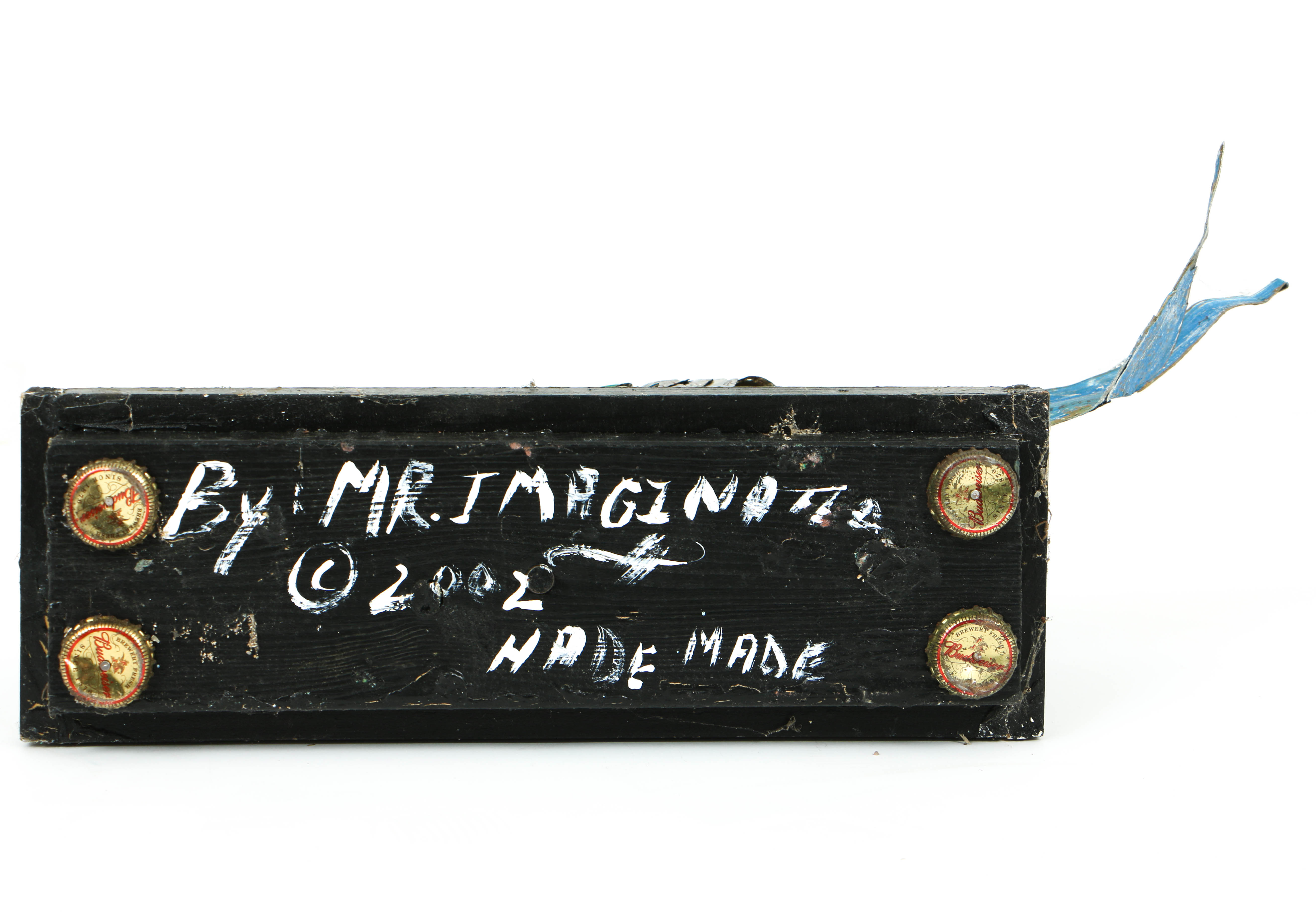 Gregory Warmack / "Mr. Imagination" Mixed Media Folk Art Sculpture of a ...