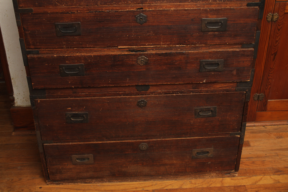 Vintage Campaign Style Stacking Chest of Drawers | Everything But The House