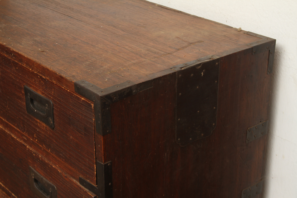 Vintage Campaign Style Stacking Chest of Drawers | Everything But The House