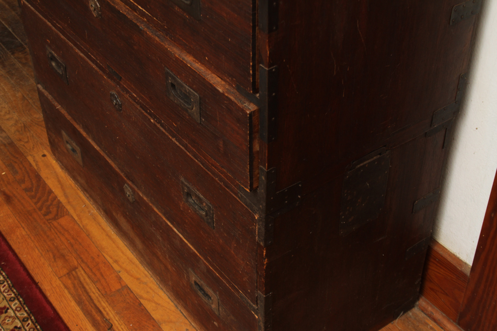 Vintage Campaign Style Stacking Chest of Drawers | Everything But The House