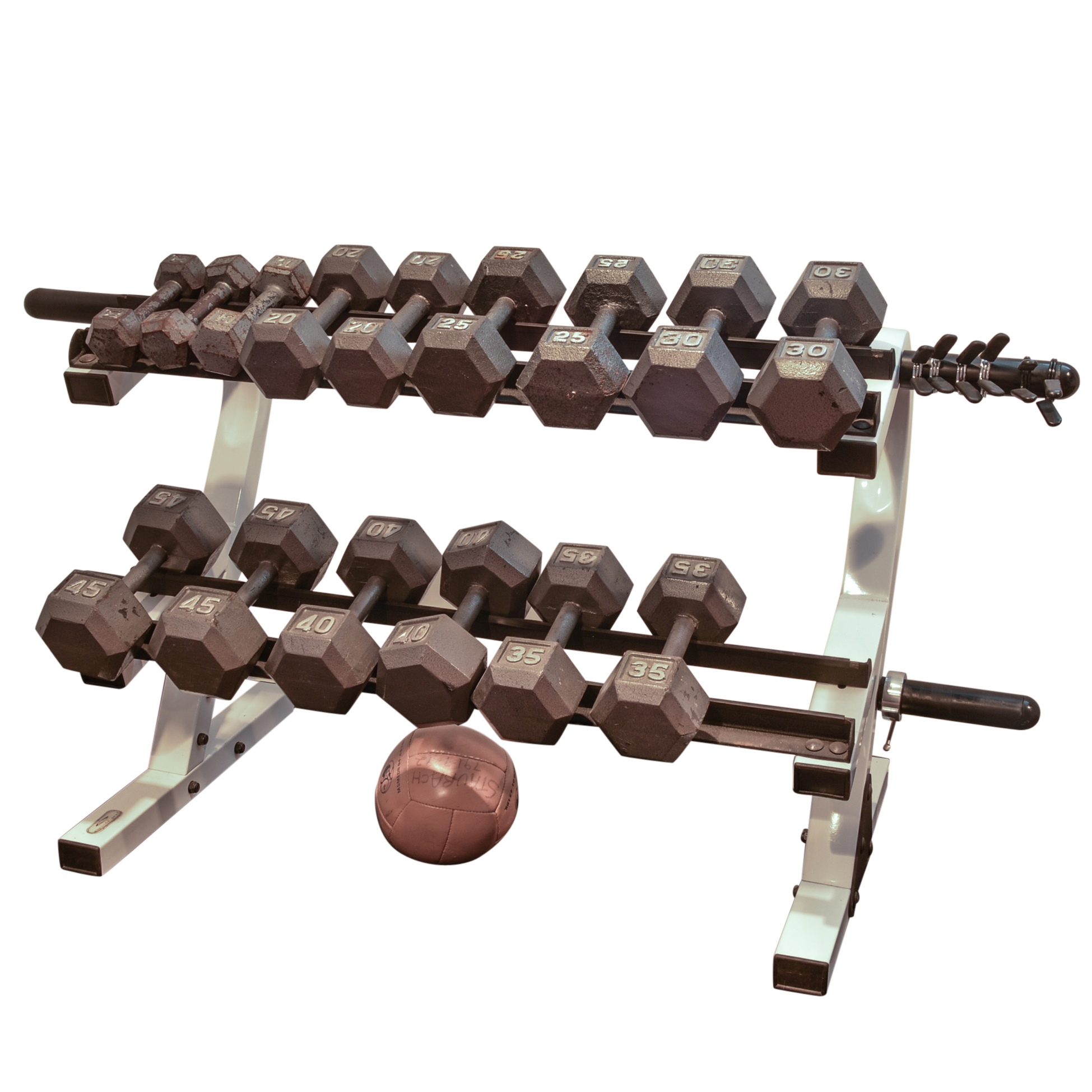 Dumbbells and Fitness Gear Weight Rack | EBTH