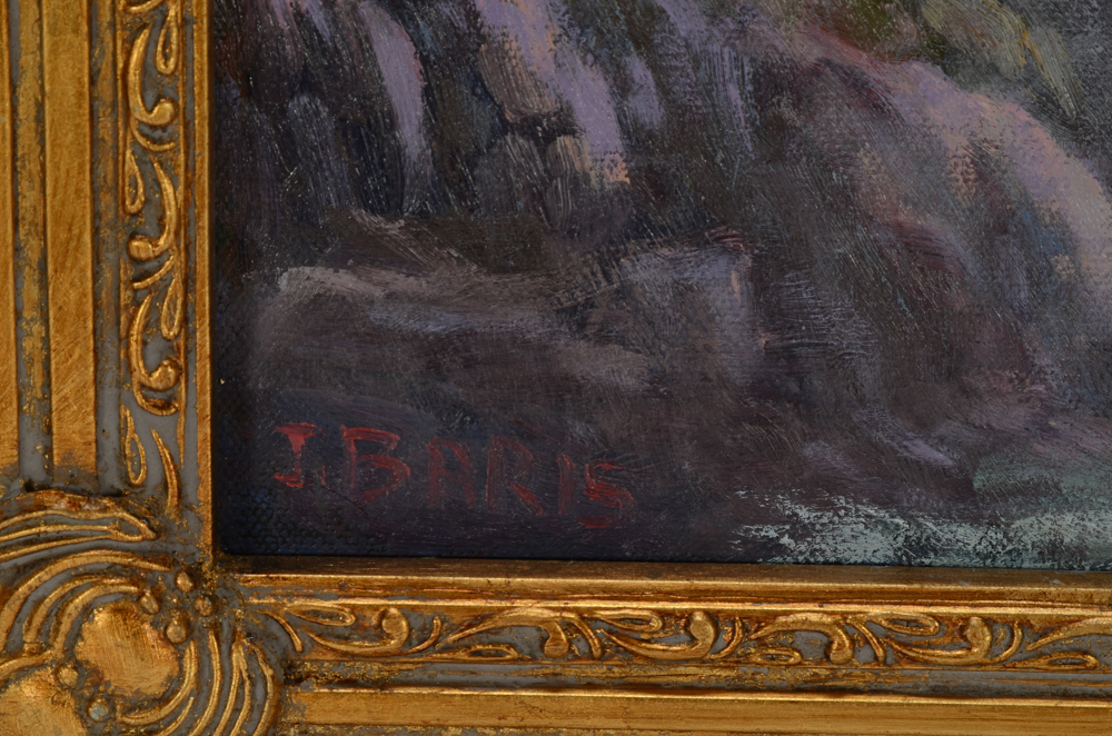 Joseph Baris Original Oil Painting on Canvas of Seascape | EBTH