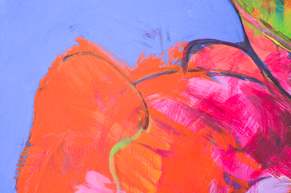 Original Abstract Acrylic Painting of a Rabbit | Everything But The House