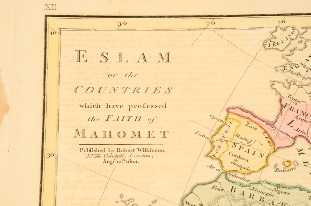 1804 Map of the Islamic World | Everything But The House