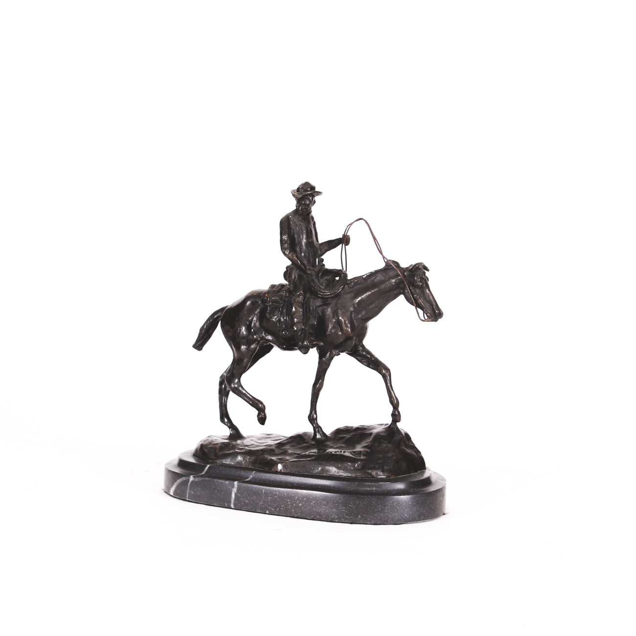 Charles Marion Russell Bronze Reproduction "Will Rogers" | EBTH