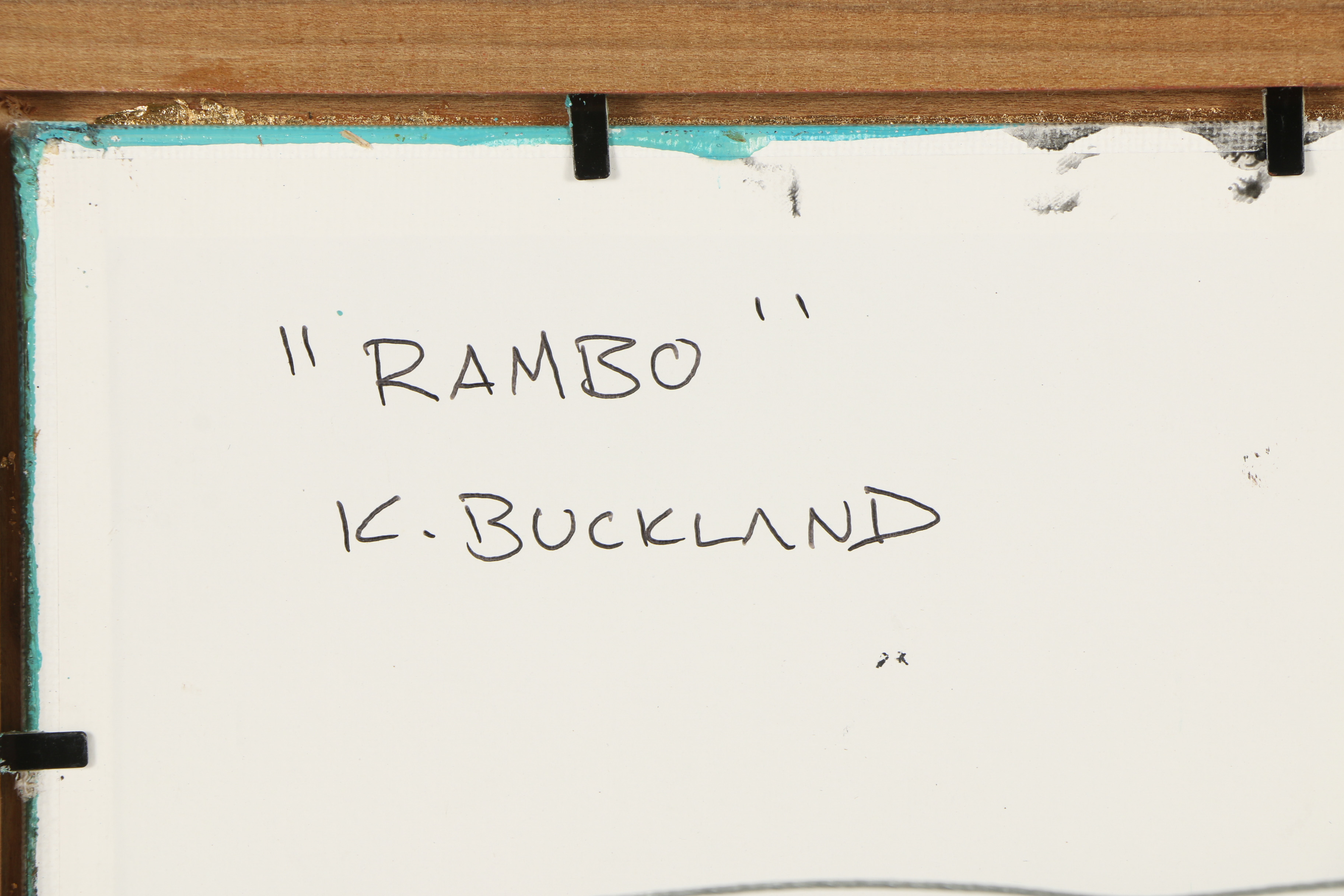 K. Buckland Oil Painting "Rambo" | EBTH