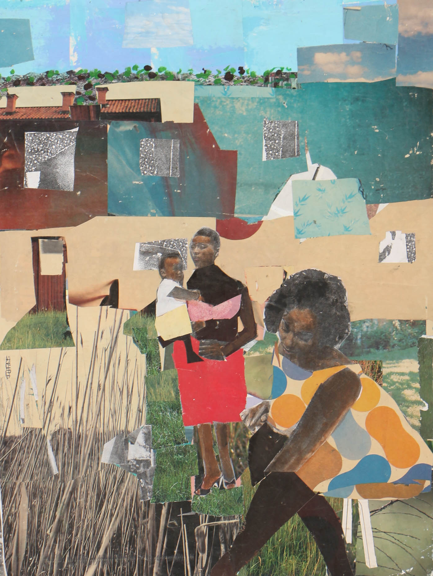 Jeff Zets Mixed Media Collage on Board | EBTH