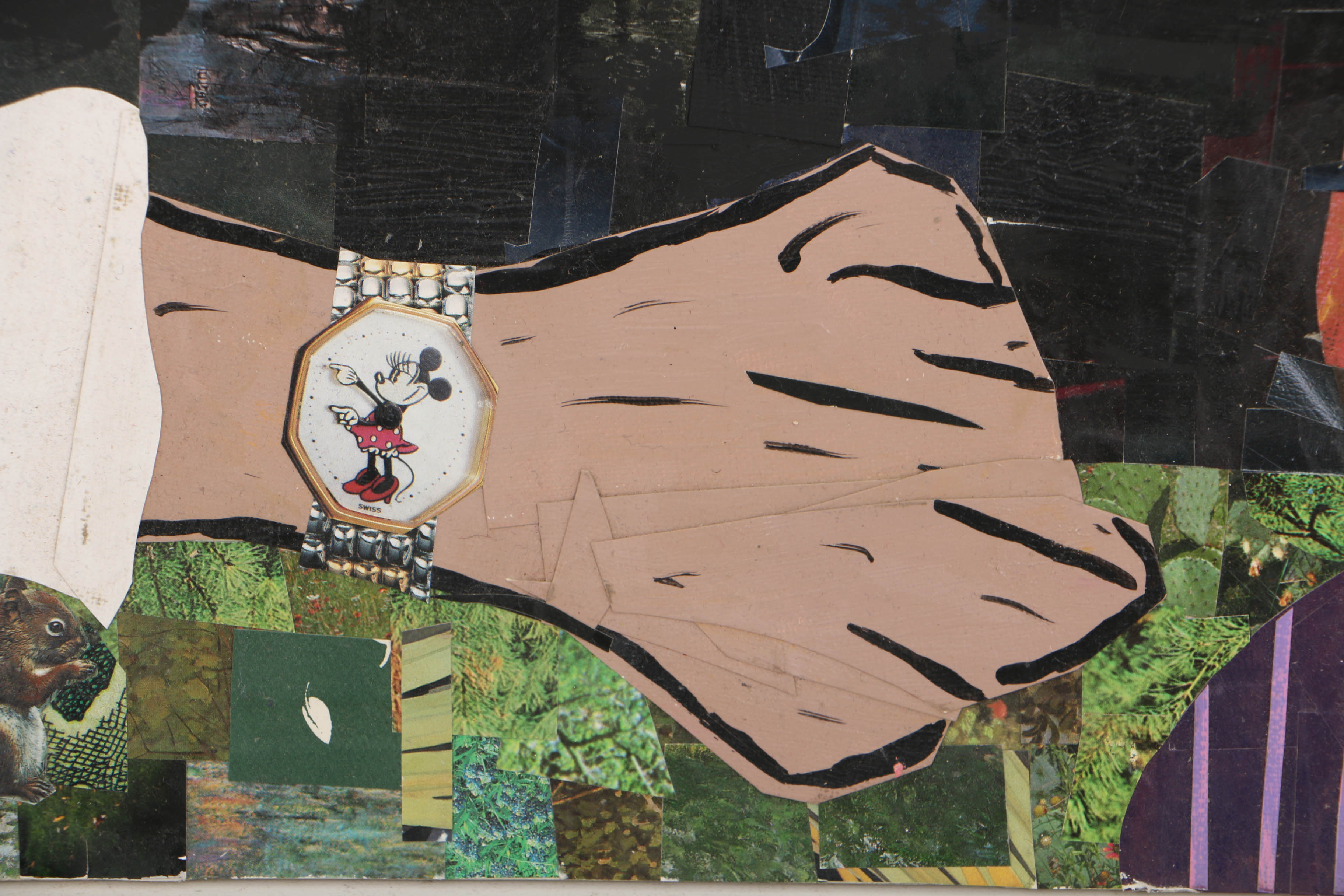 Jeff Zets Mixed Media Collage on Board | EBTH