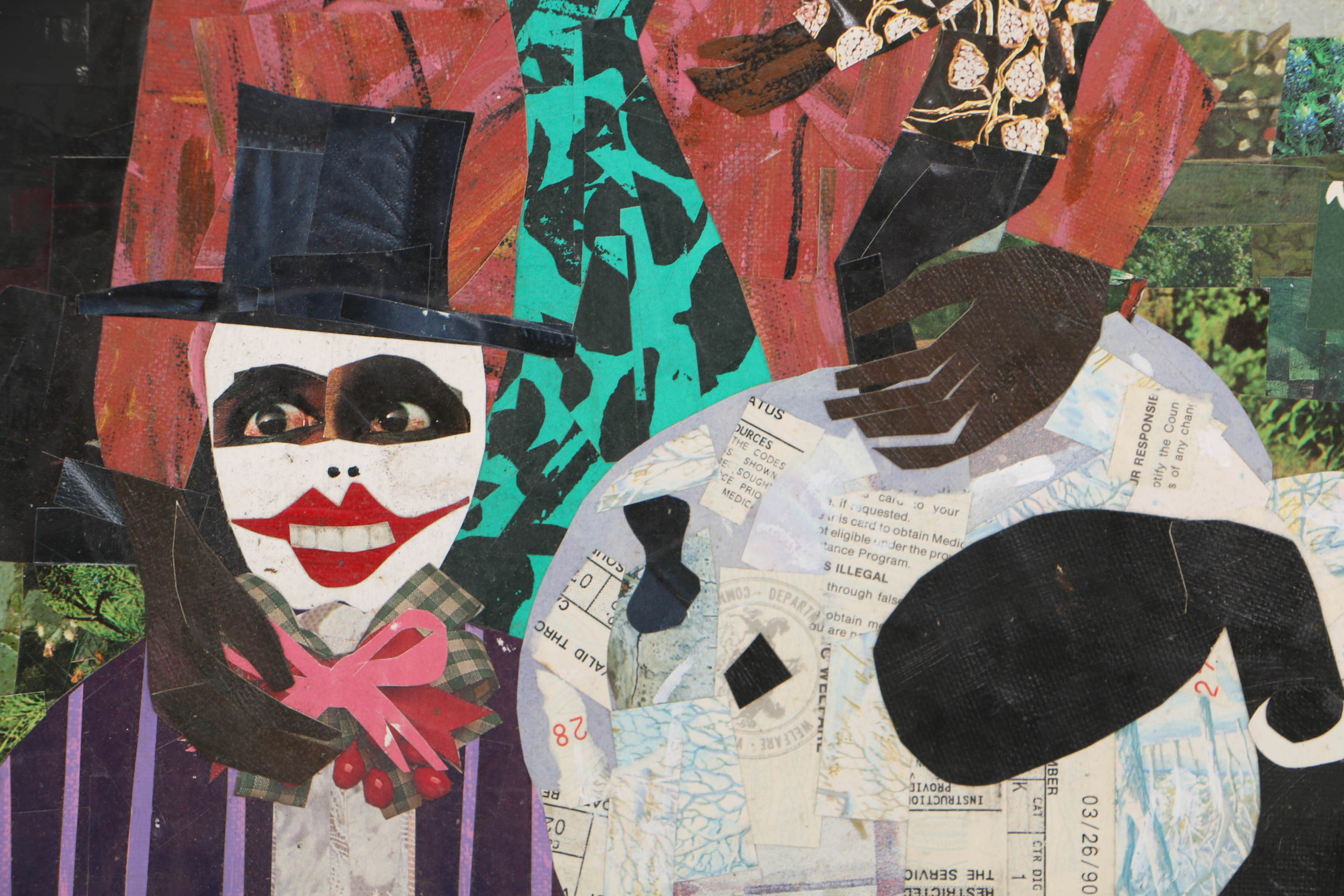 Jeff Zets Mixed Media Collage on Board | EBTH
