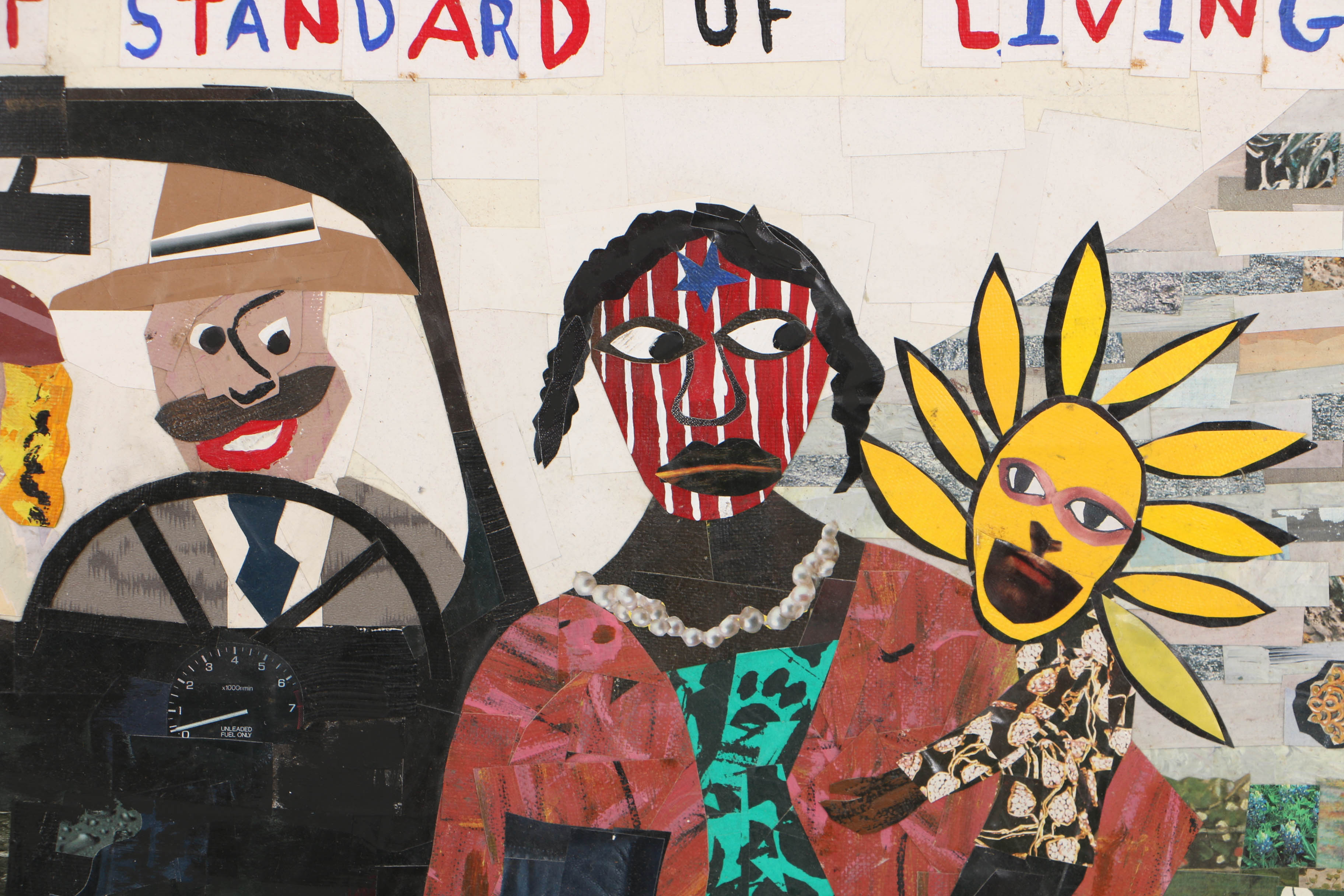 Jeff Zets Mixed Media Collage on Board | EBTH