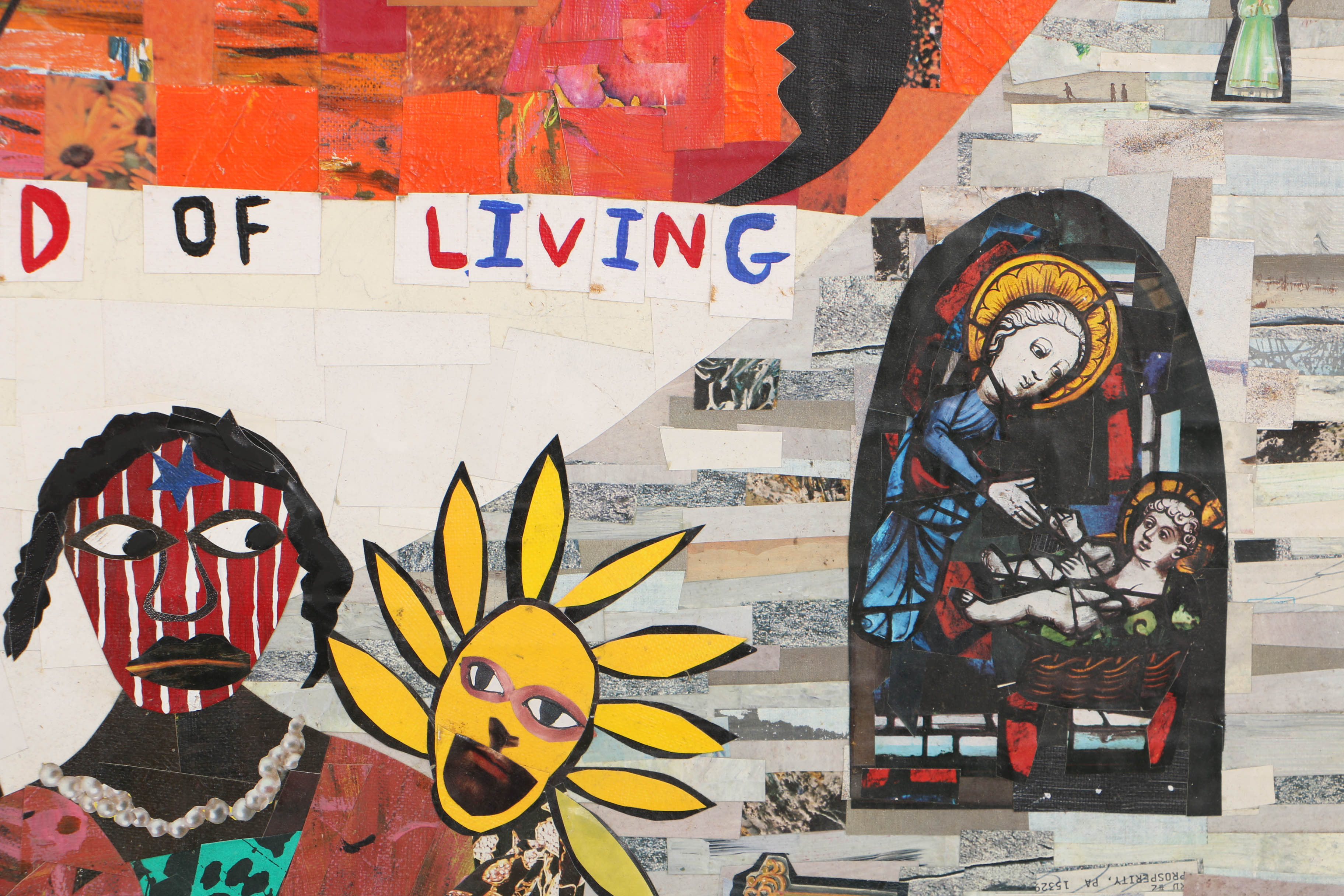 Jeff Zets Mixed Media Collage on Board | EBTH