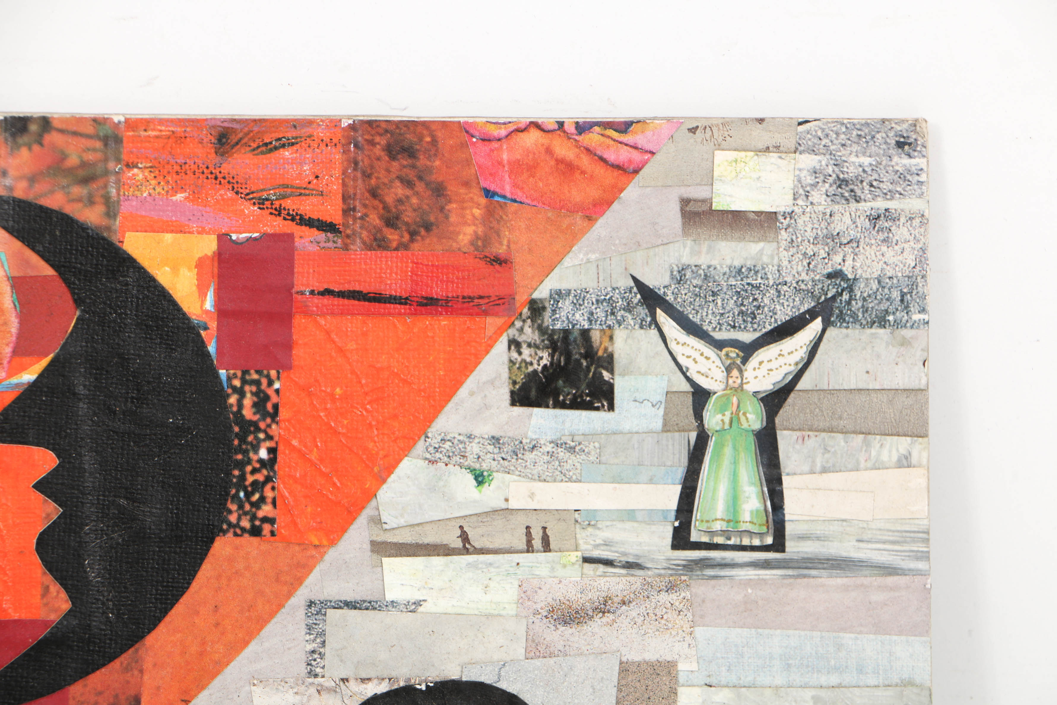 Jeff Zets Mixed Media Collage on Board | EBTH