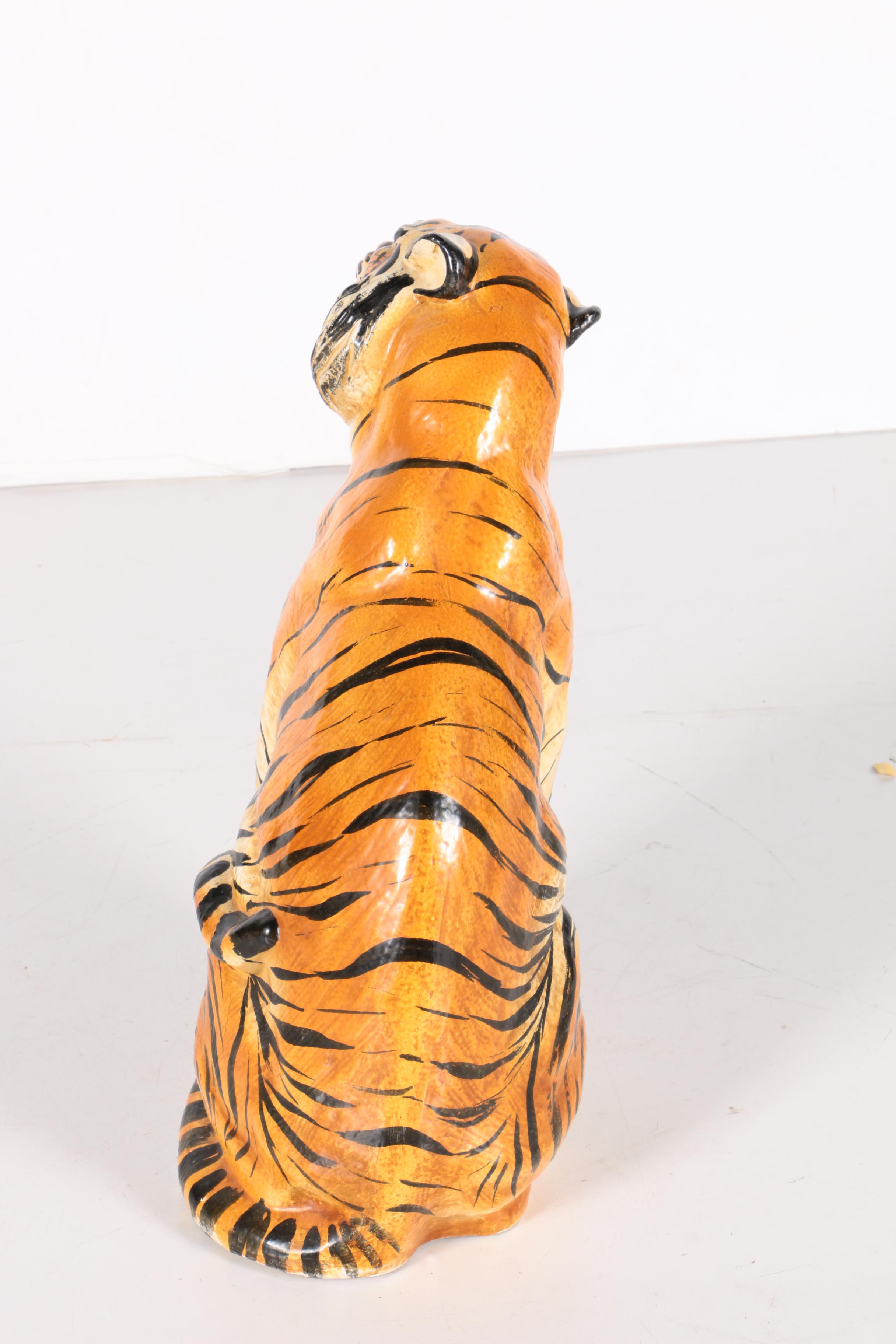 Ceramic Tiger Figurine | EBTH