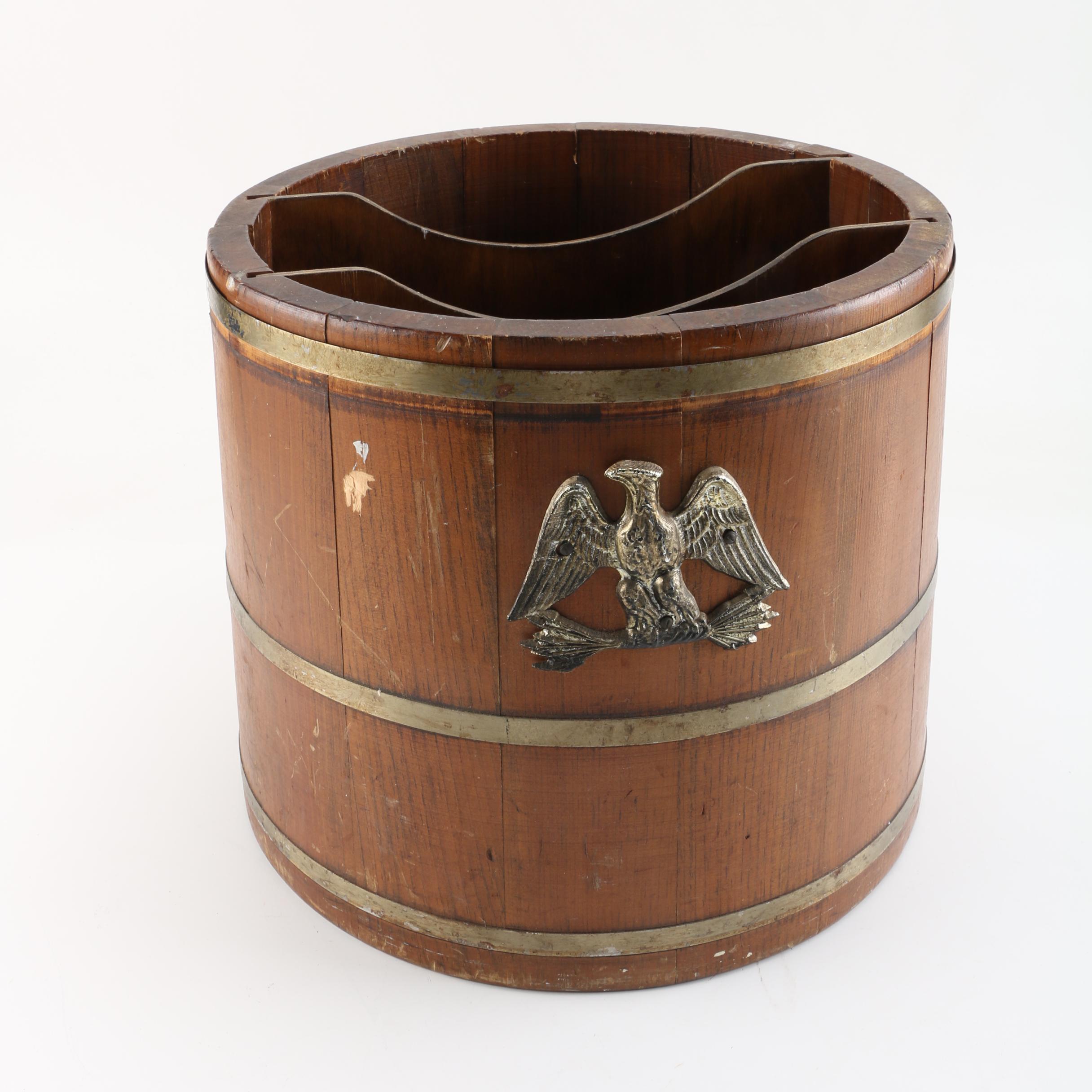 Vintage Colonial Style Magazine Bucket | EBTH