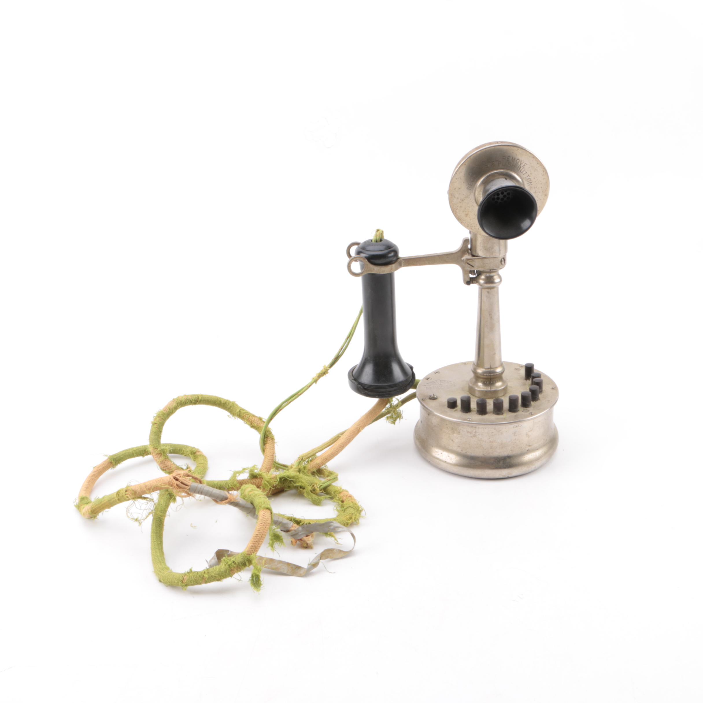 Early 20th Century Deveau Candlestick Push Button Telephone | EBTH