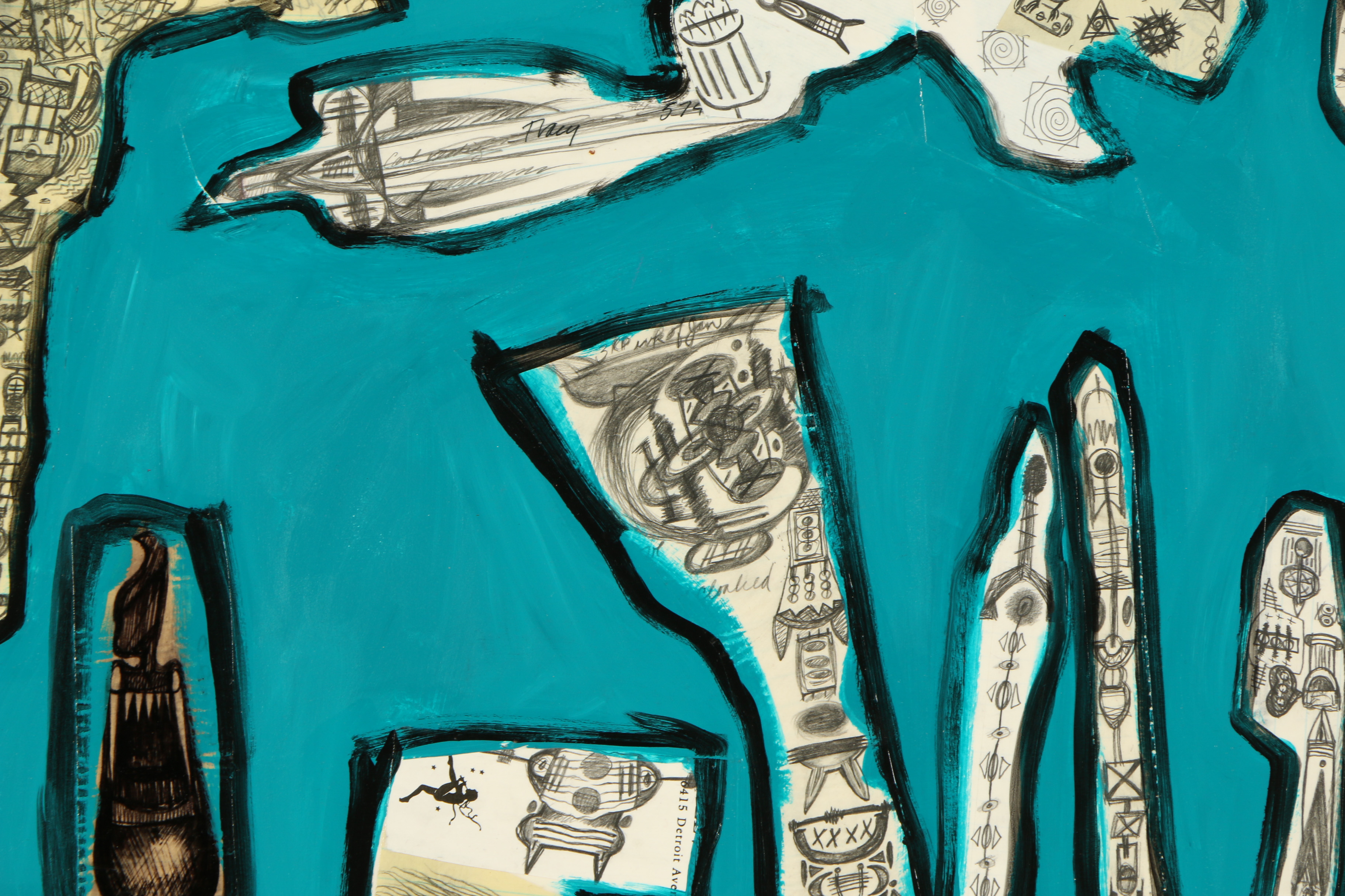 Merle Rosen Mixed Media Painting | EBTH