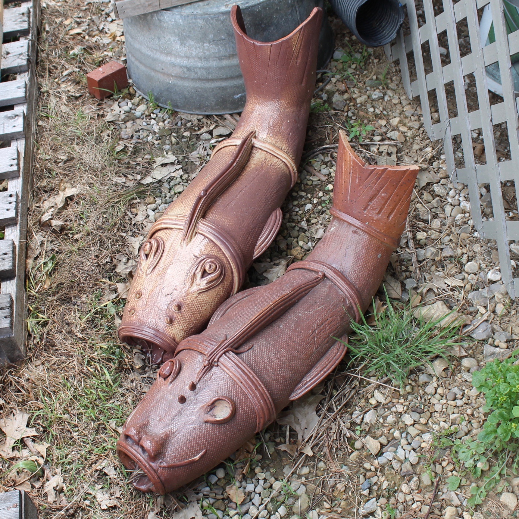 Fred Borthwick Handbuilt Downspout “Gutter Fish” | EBTH