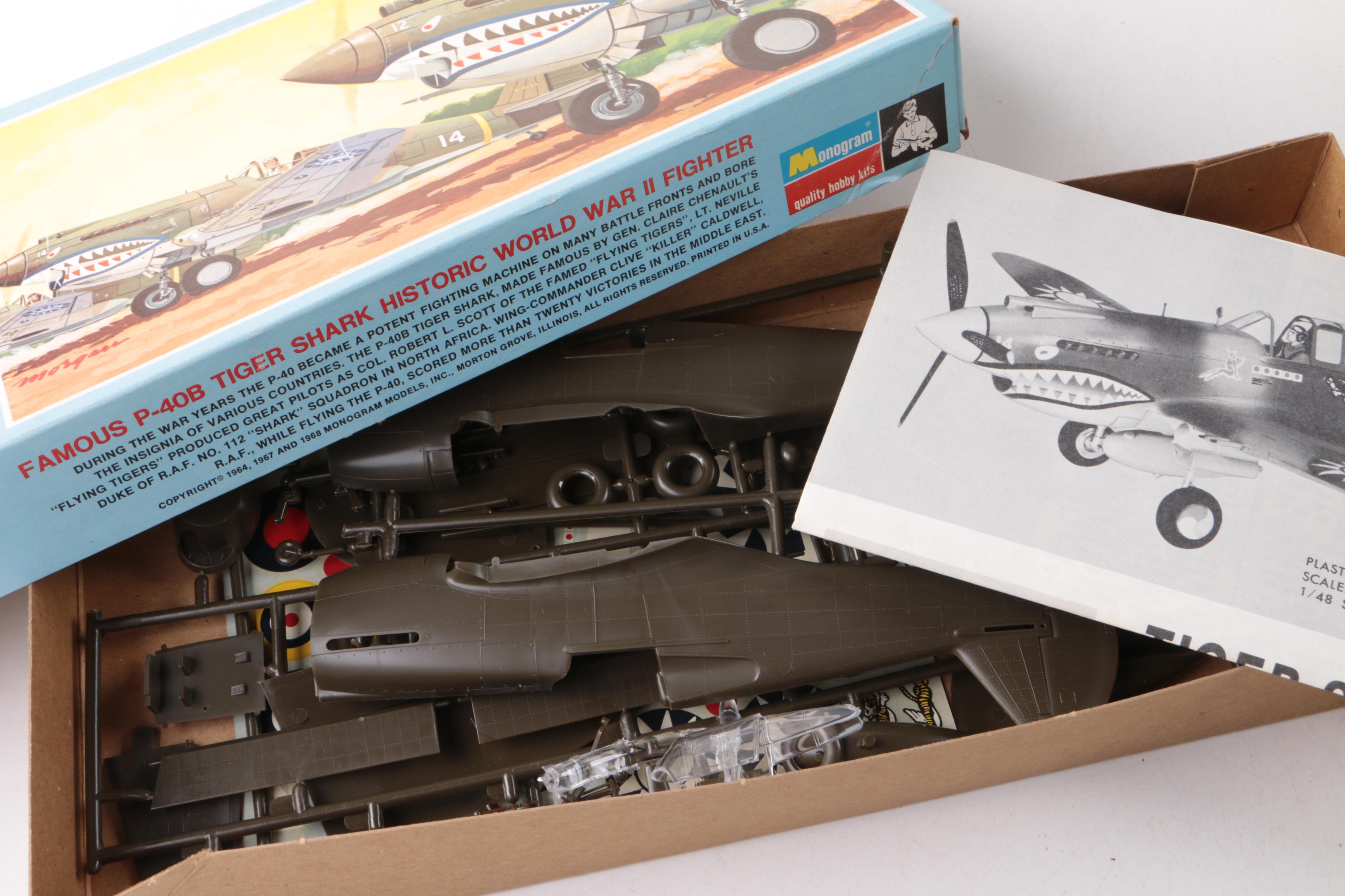 Vintage Military Aircraft and Stagecoach Model Kits | EBTH