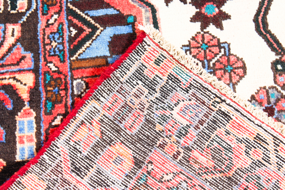 4'2 x 6'8 Vintage Hand-Knotted Persian Karaja Heriz Rug | Everything ...