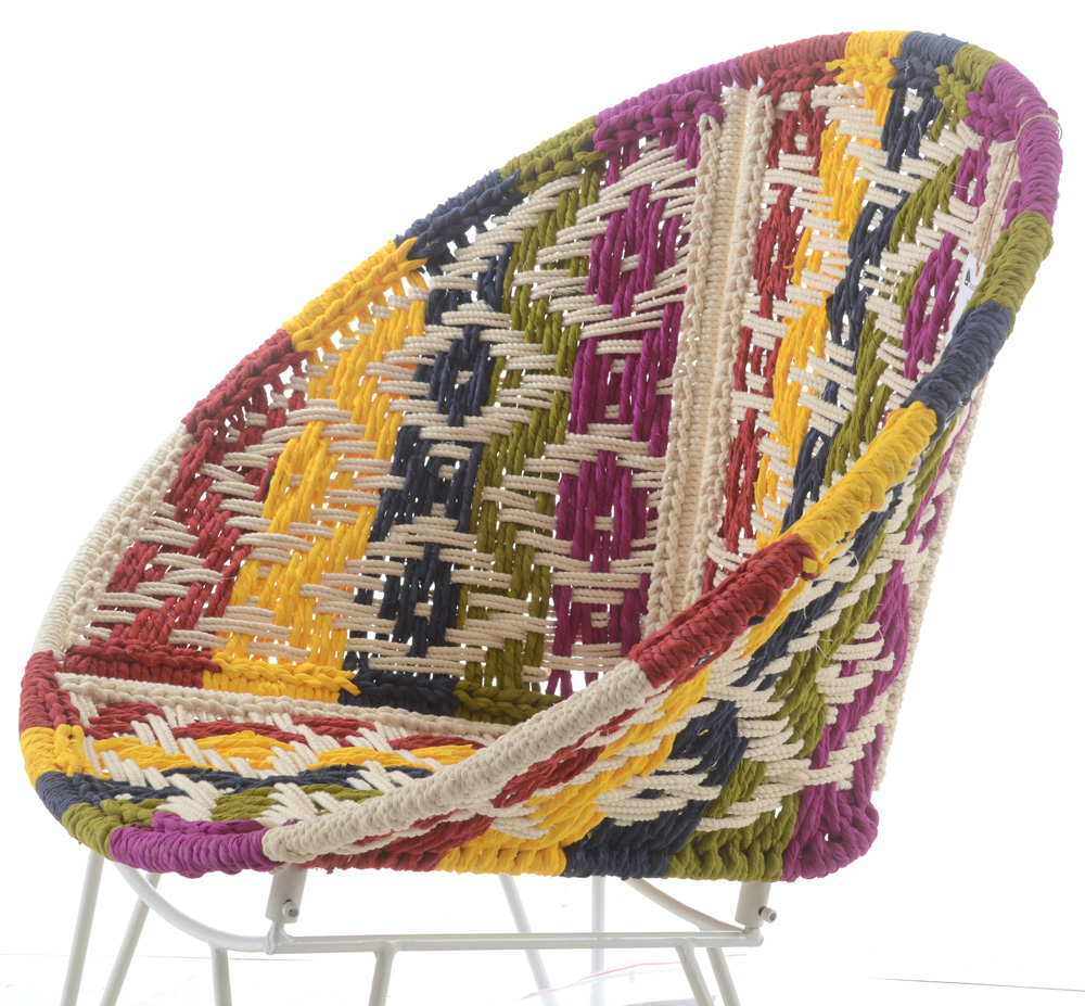 Woven Natural Fiber Hoop Chair | EBTH