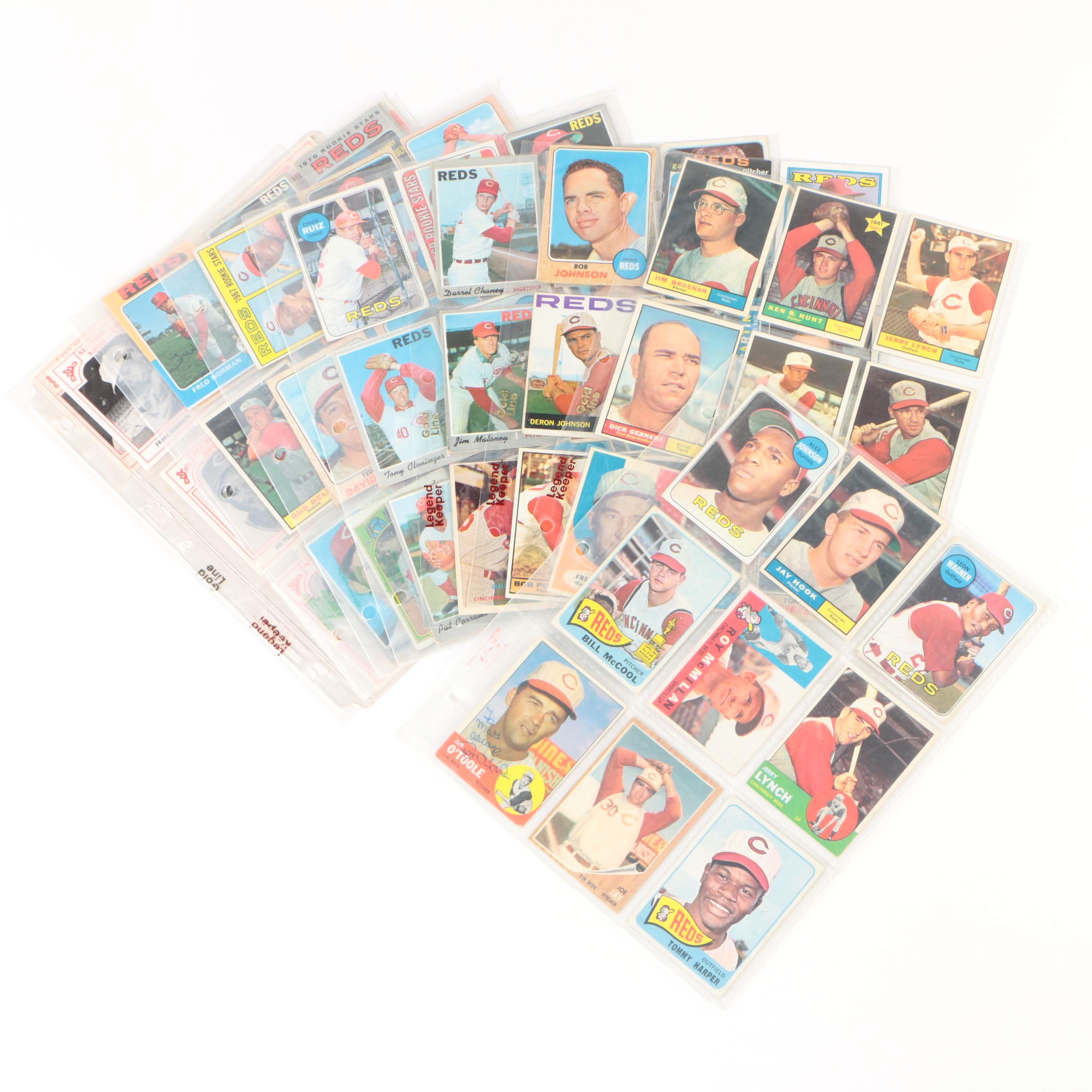 1960s Cincinnati Reds Baseball Cards Including Autograph Jim O'Toole ...