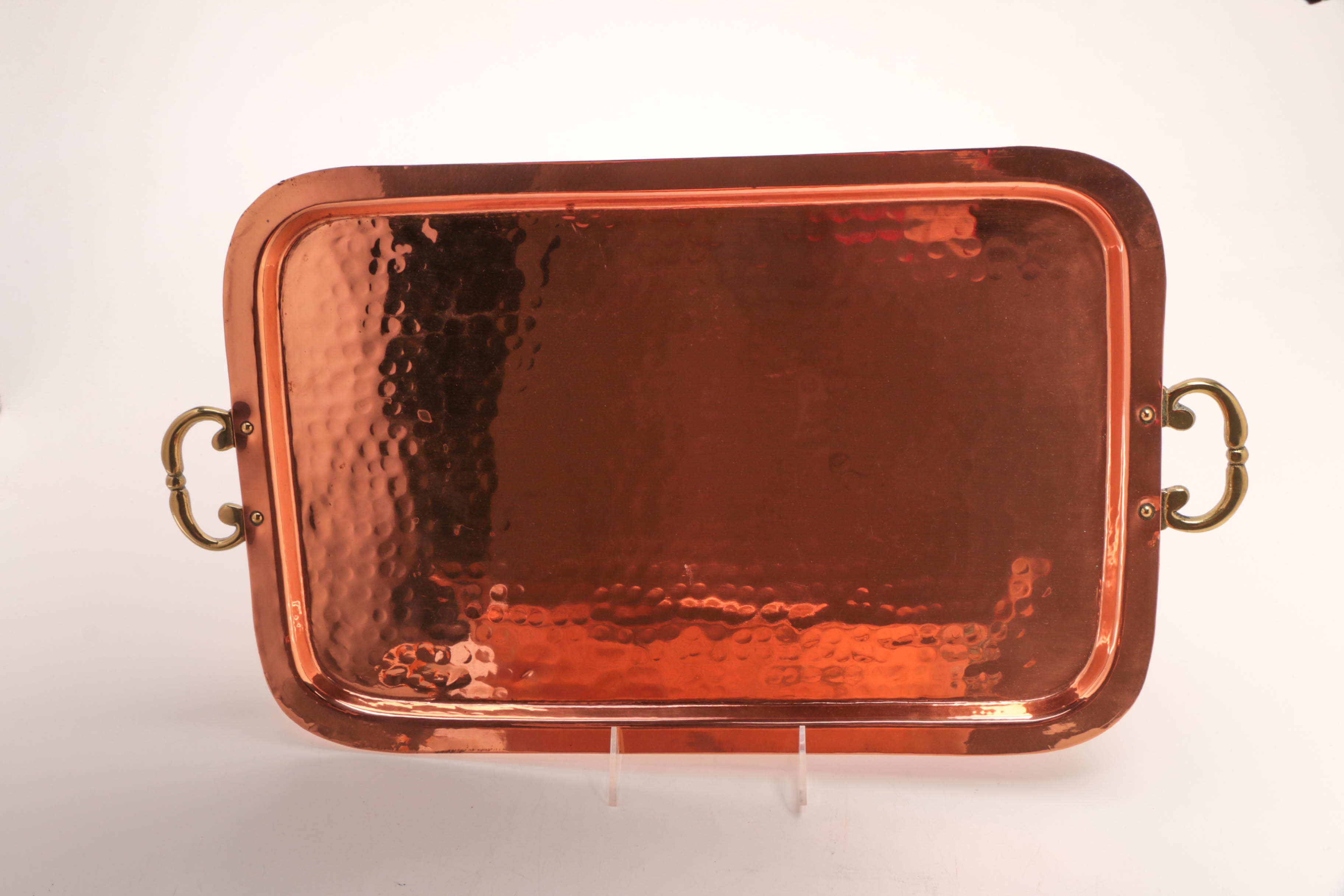 Pair of Hammered Copper Trays | EBTH