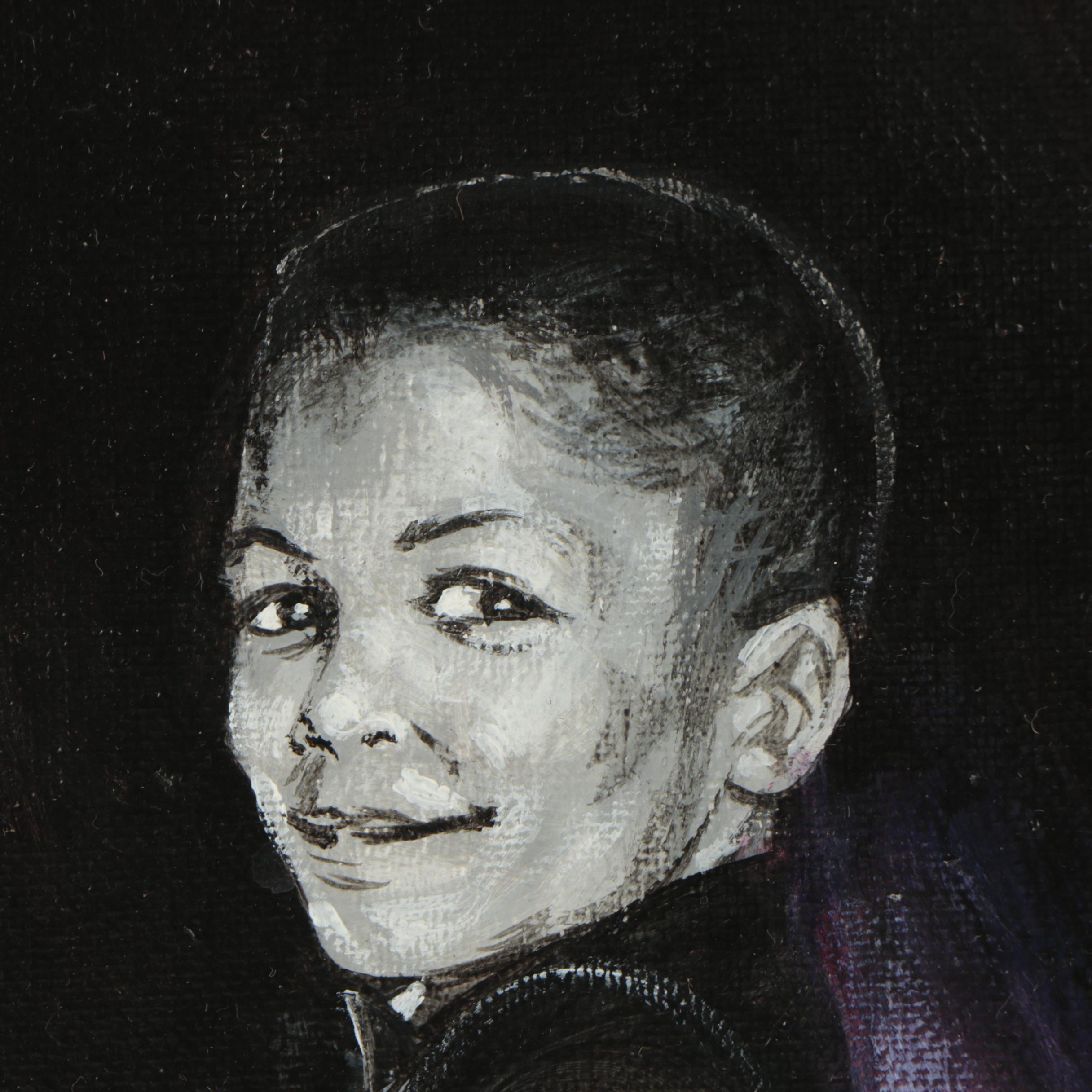 Dr. Ronald Scott McDowell 1989 Acrylic Painting of Natalie Cole and ...