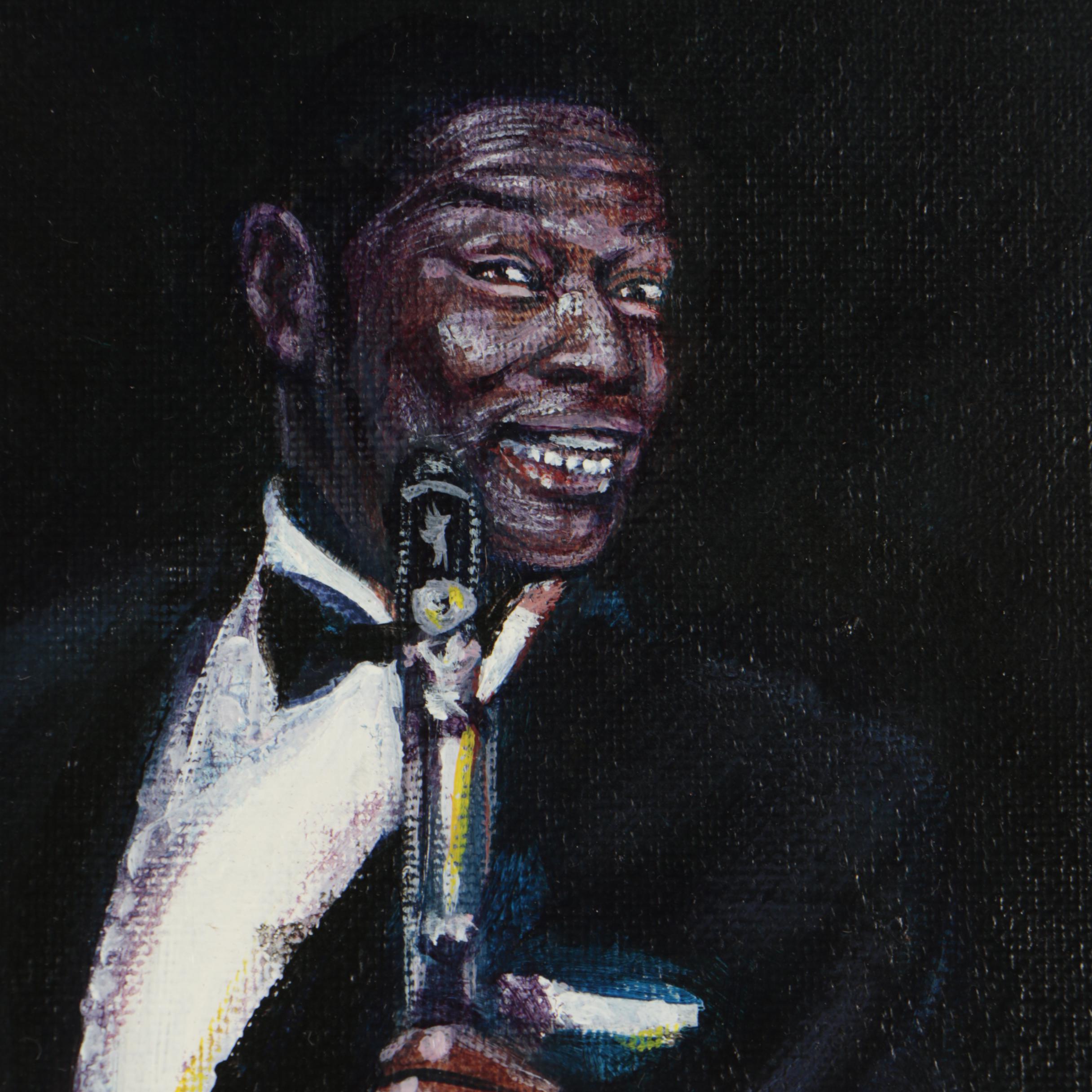 Dr. Ronald Scott McDowell 1989 Acrylic Painting of Natalie Cole and ...