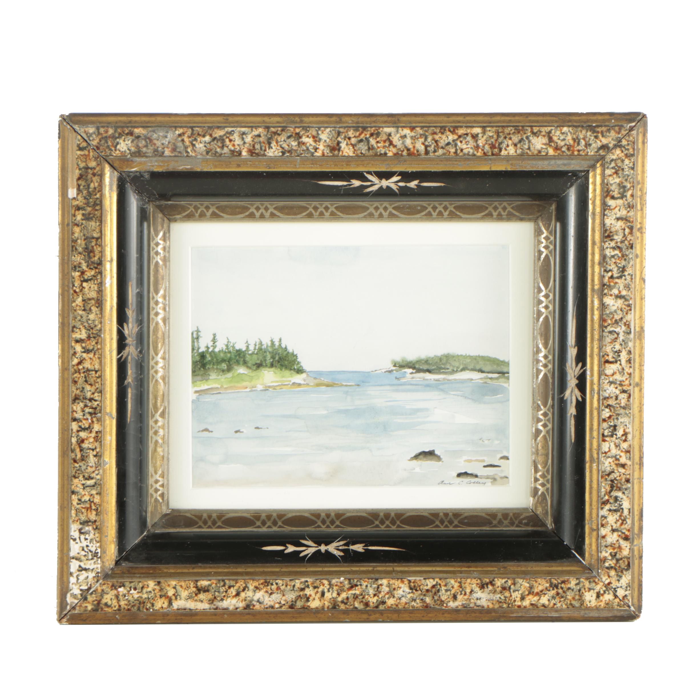 Ann Colley Watercolor of Nova Scotia | EBTH