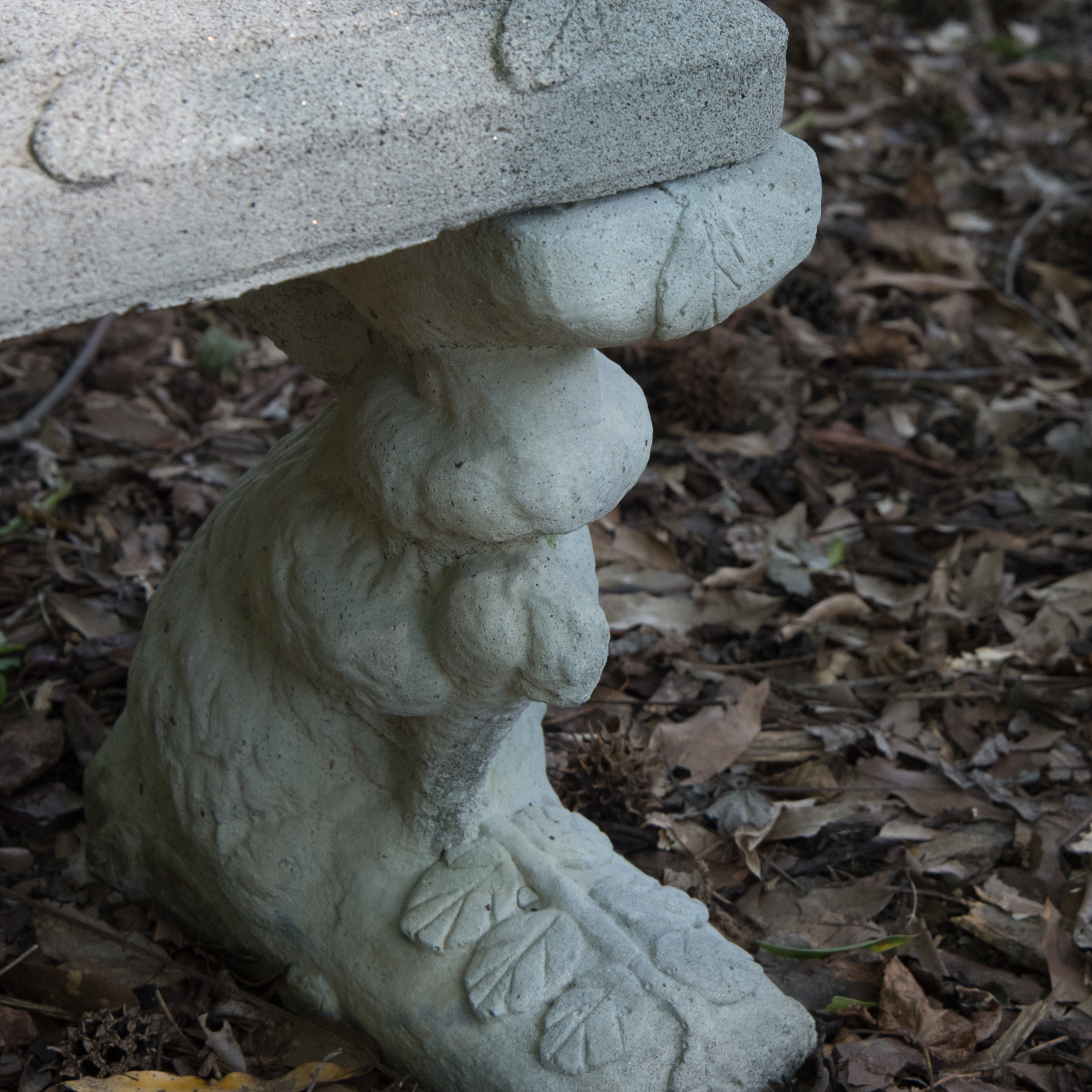 Concrete Rabbit Garden Bench | EBTH