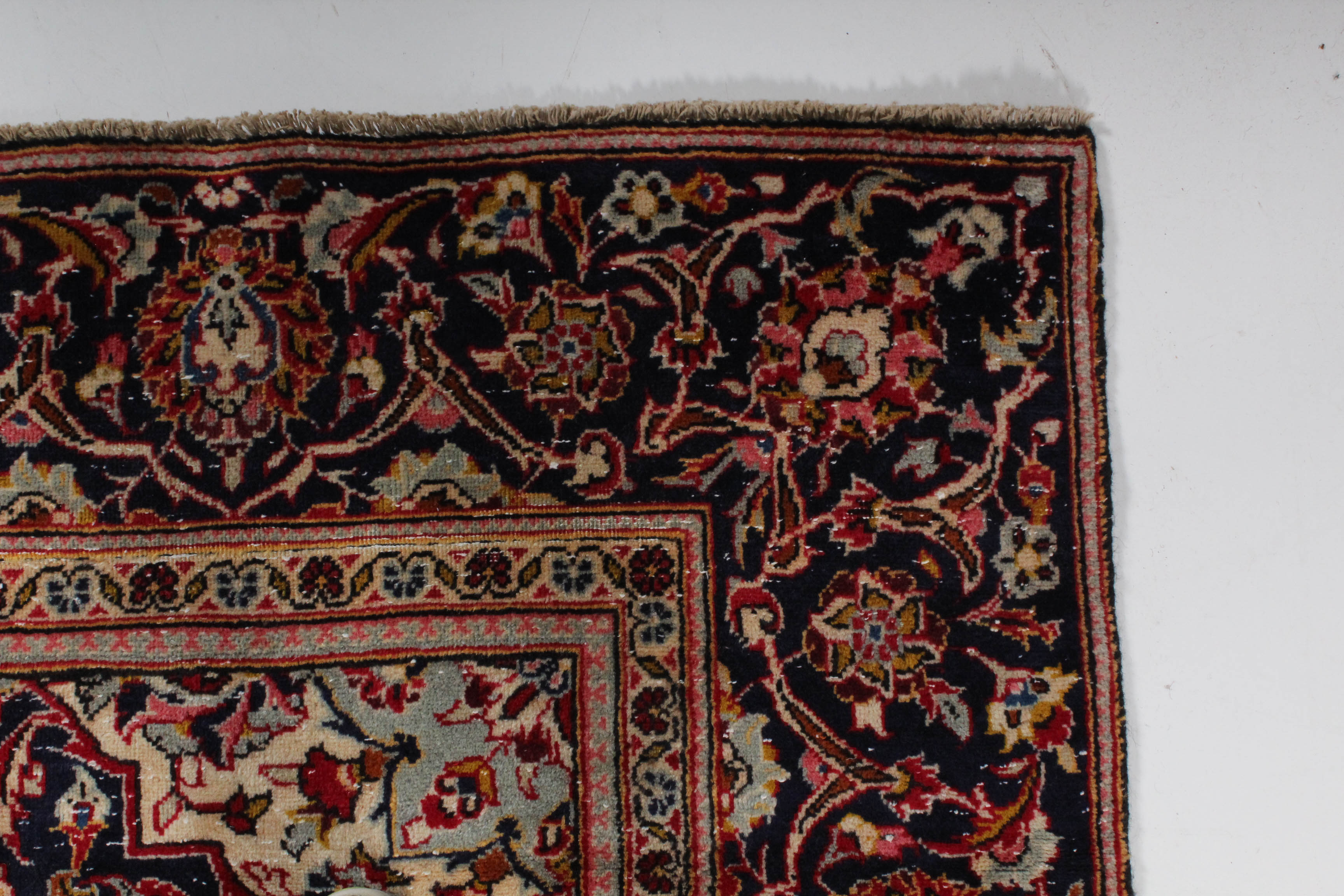 Vintage Hand-Knotted Persian Kashan Rug | Everything But The House