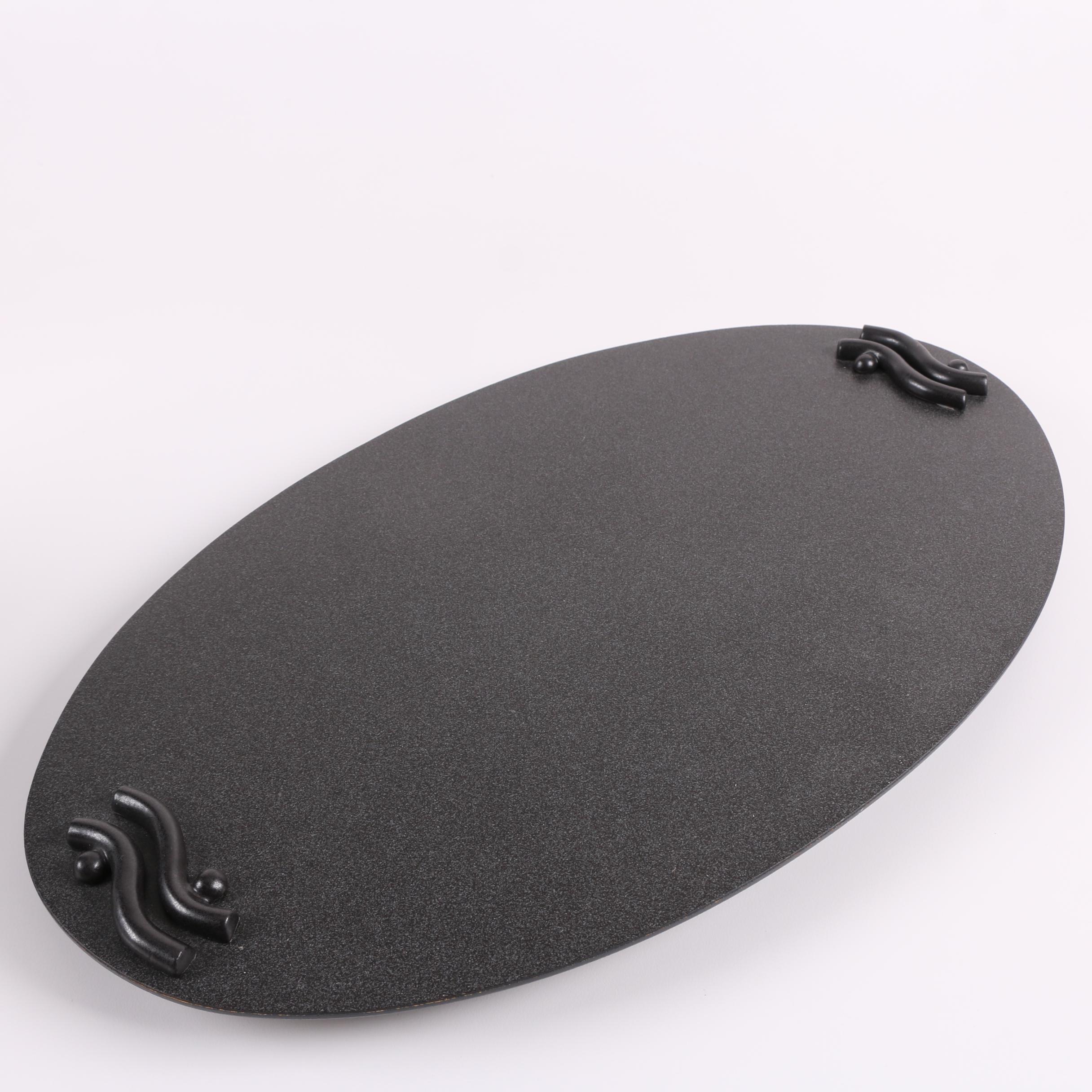 Signed Michael Lambert's "Dancing" Cast Ceramic Teapots with Serving ...