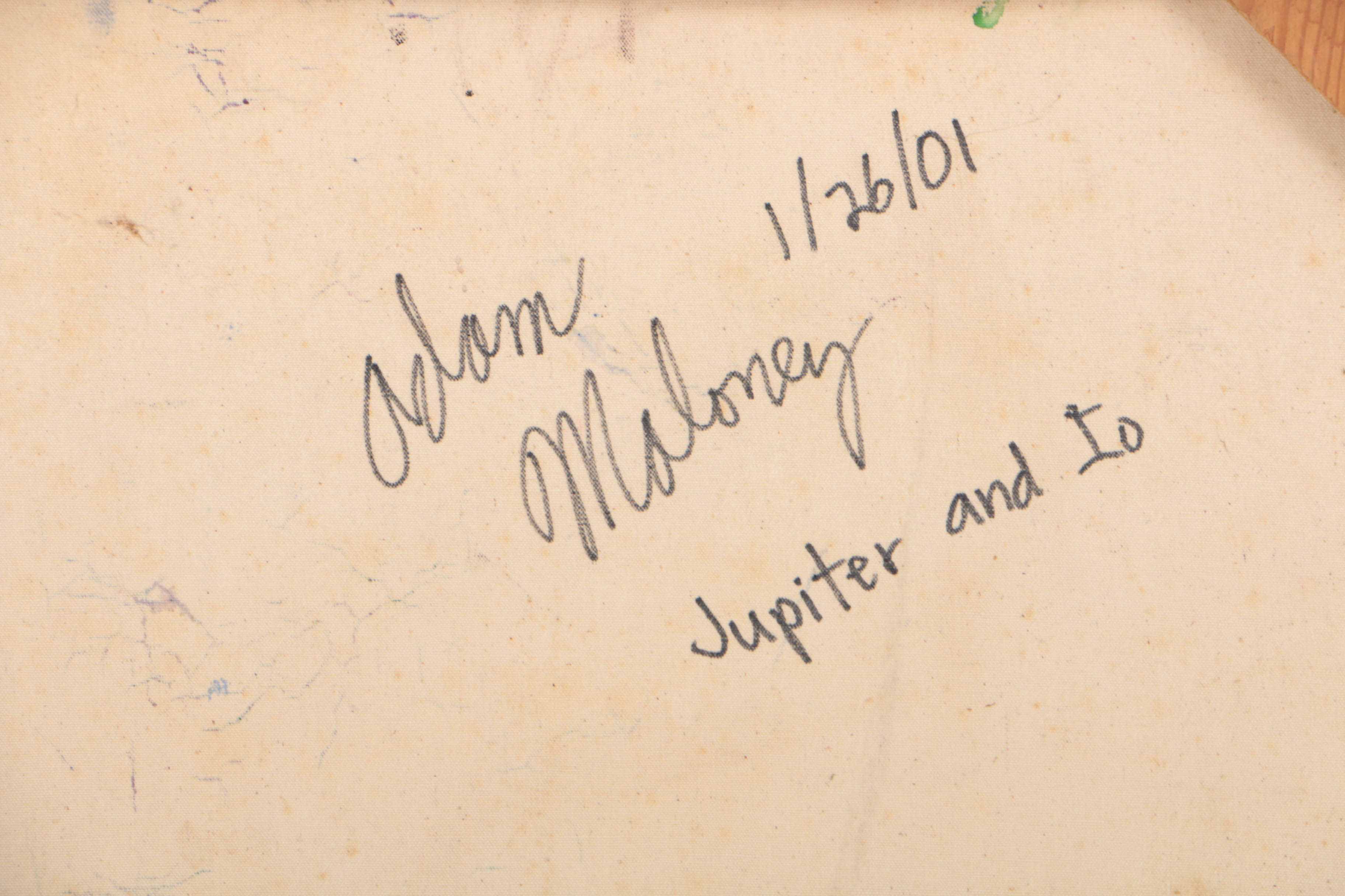 Adam Maloney 2001 Mixed Media on Canvas "Jupiter and Io" | EBTH