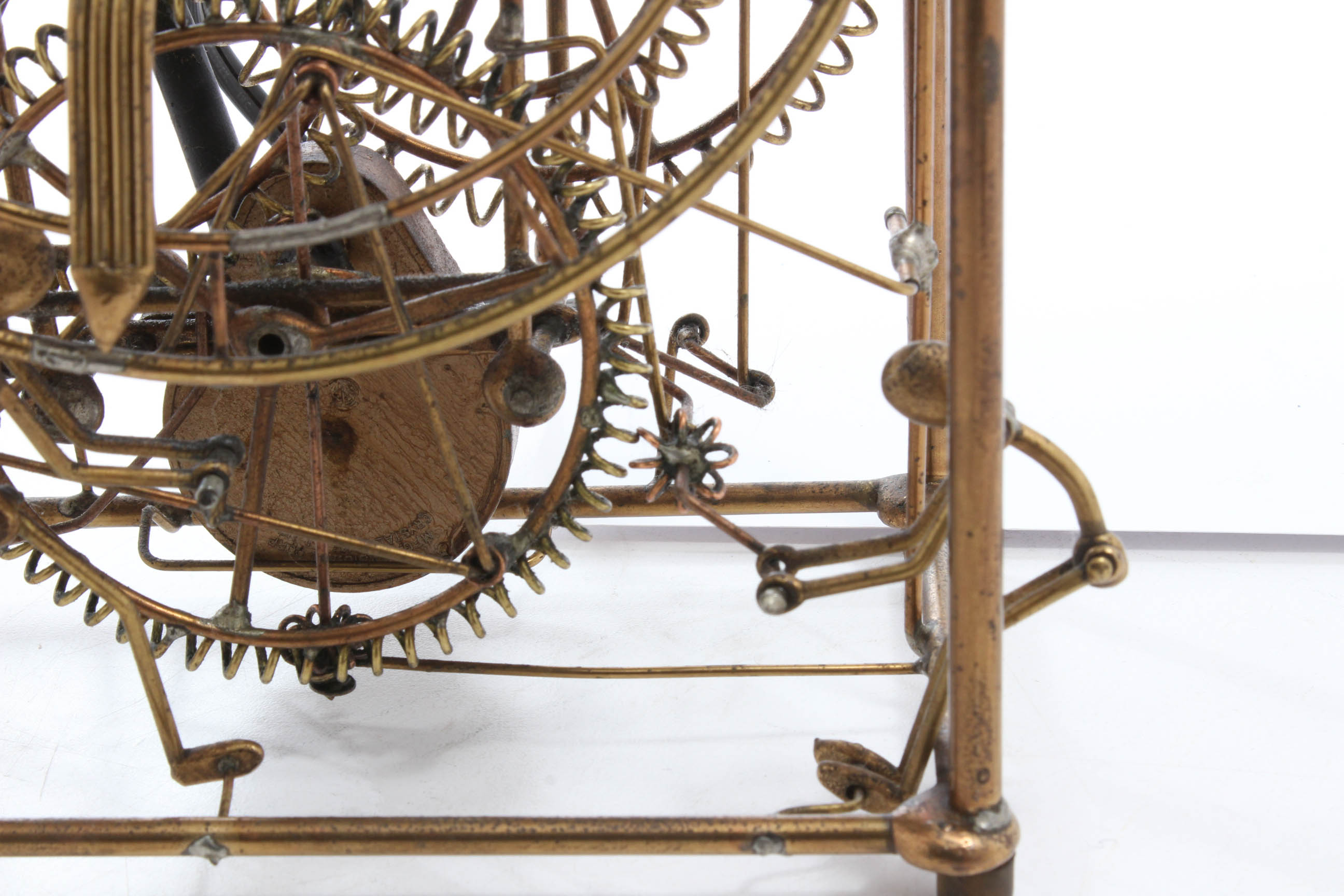 Gordon Bradt Brass Kinetic Sculpture "Six Man Clock" | Everything But ...