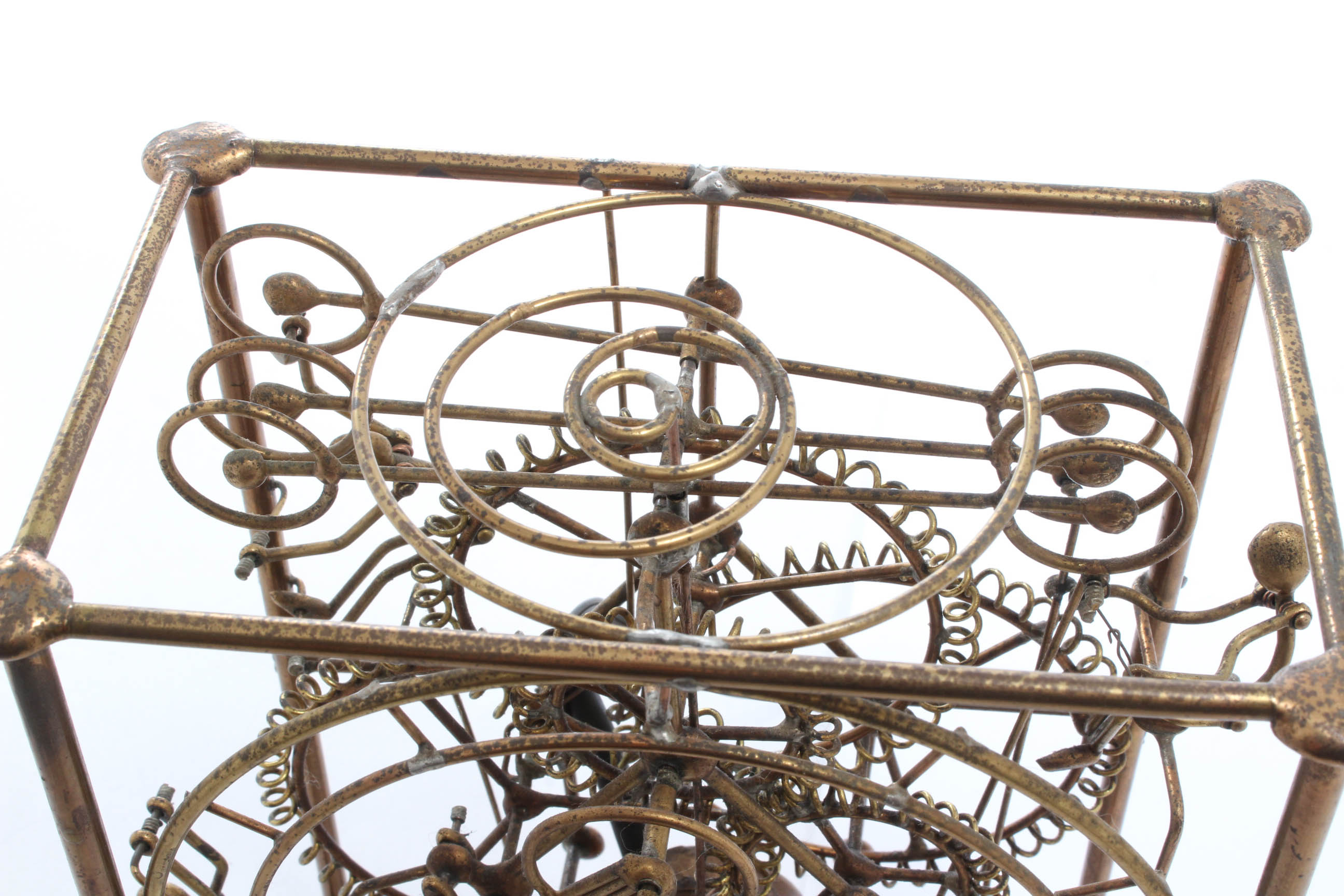 Gordon Bradt Brass Kinetic Sculpture "Six Man Clock" | Everything But ...